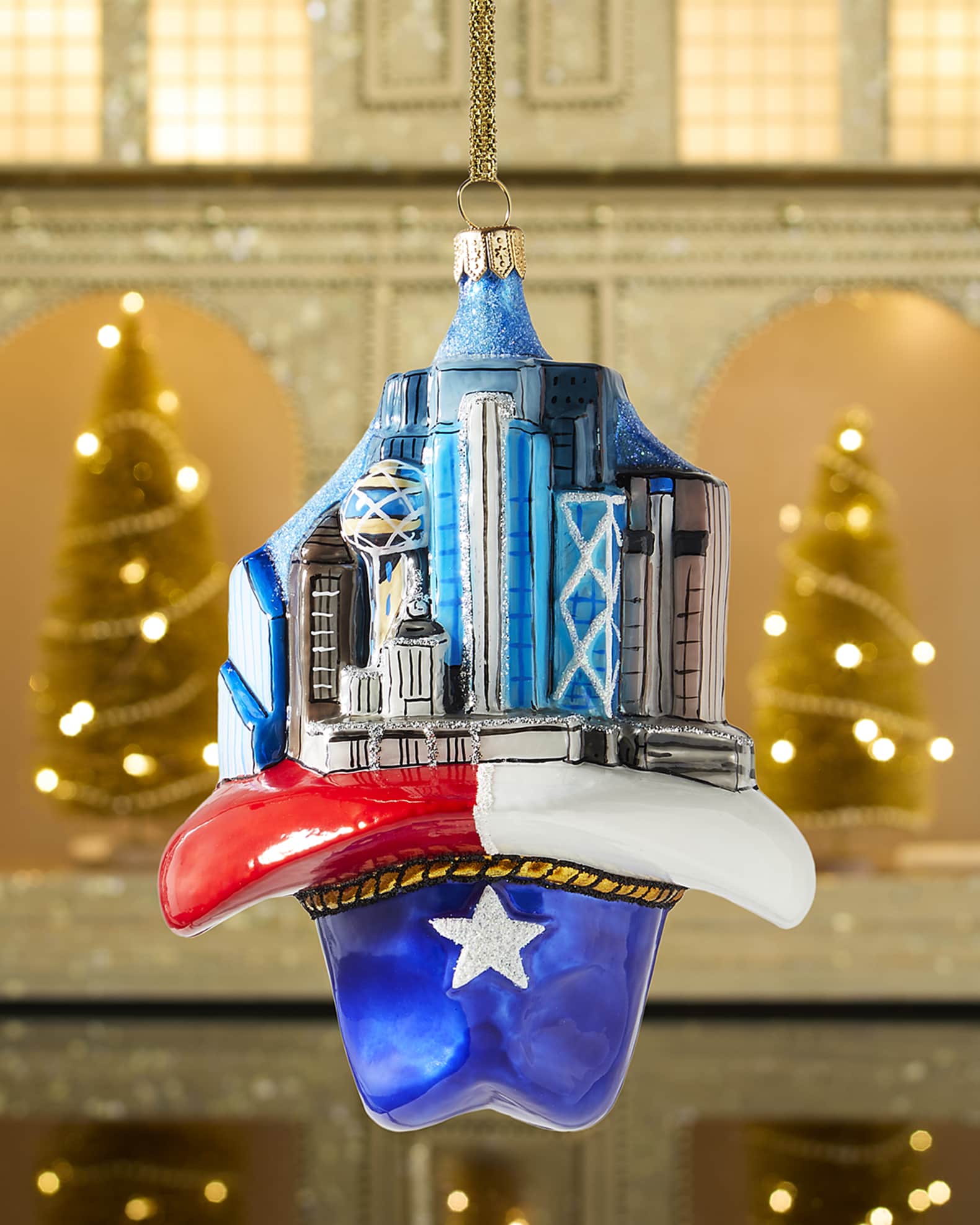 Joy To The World Collectibles Neiman Marcus Dallas Skyline 3D Christmas ...