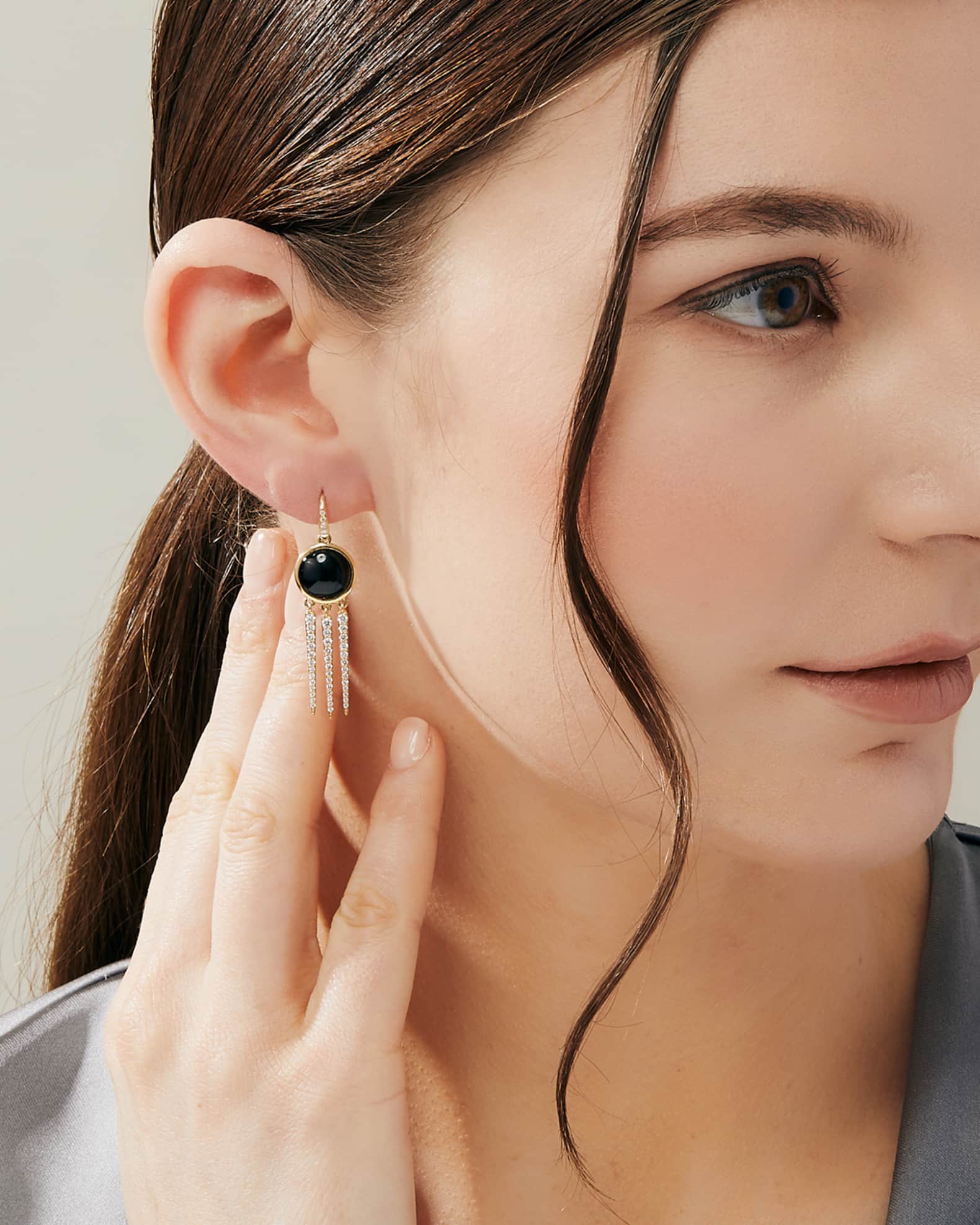 Syna Chakra Dream Catcher Chrysoprase Earrings | Neiman Marcus