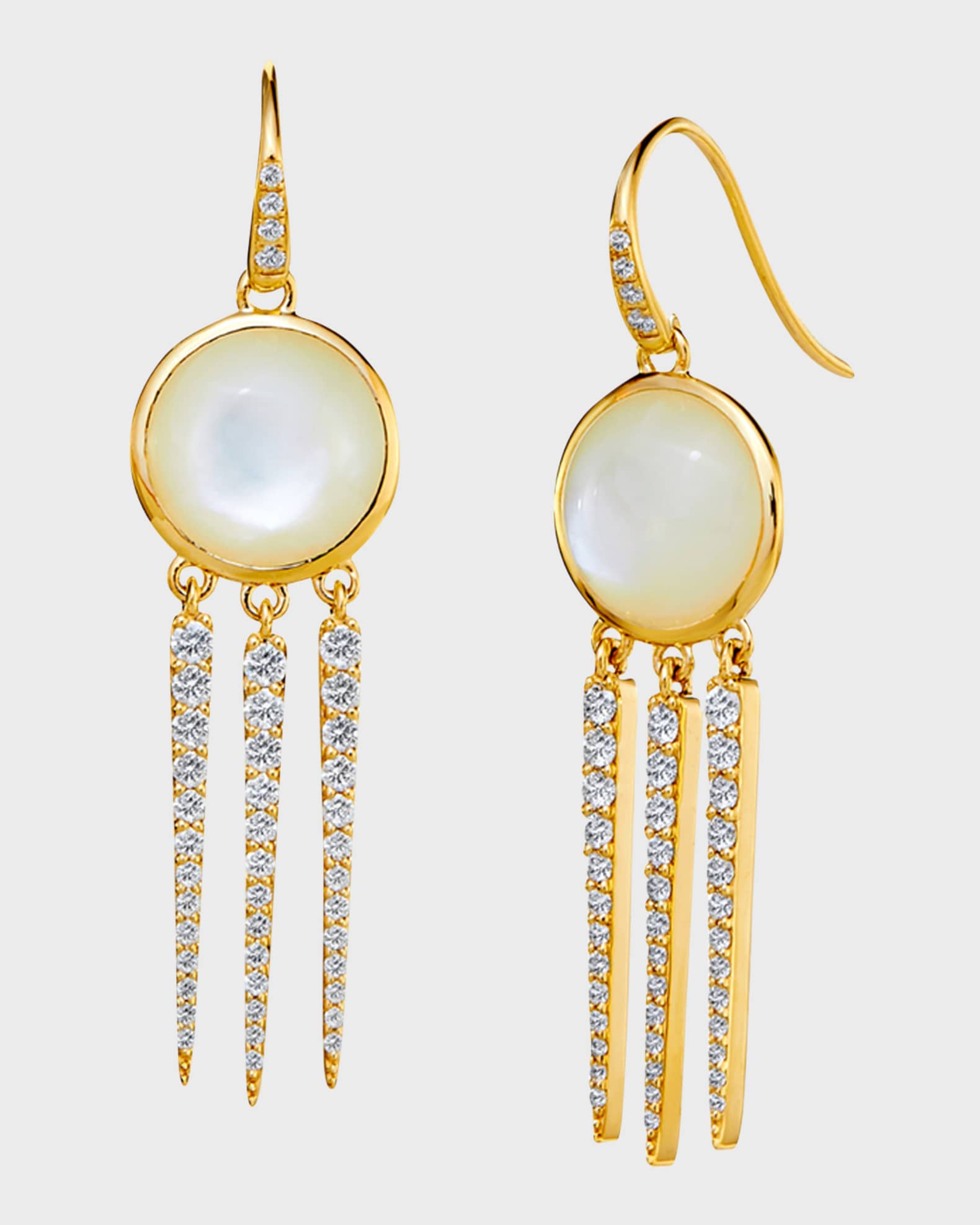 Syna Chakra Dream Catcher Chrysoprase Earrings | Neiman Marcus