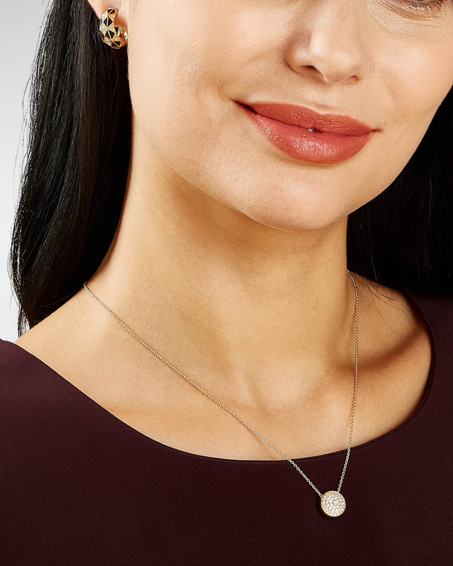 Syna 18K Yellow Gold Cosmic Reversible Moving Pendant Necklace with ...