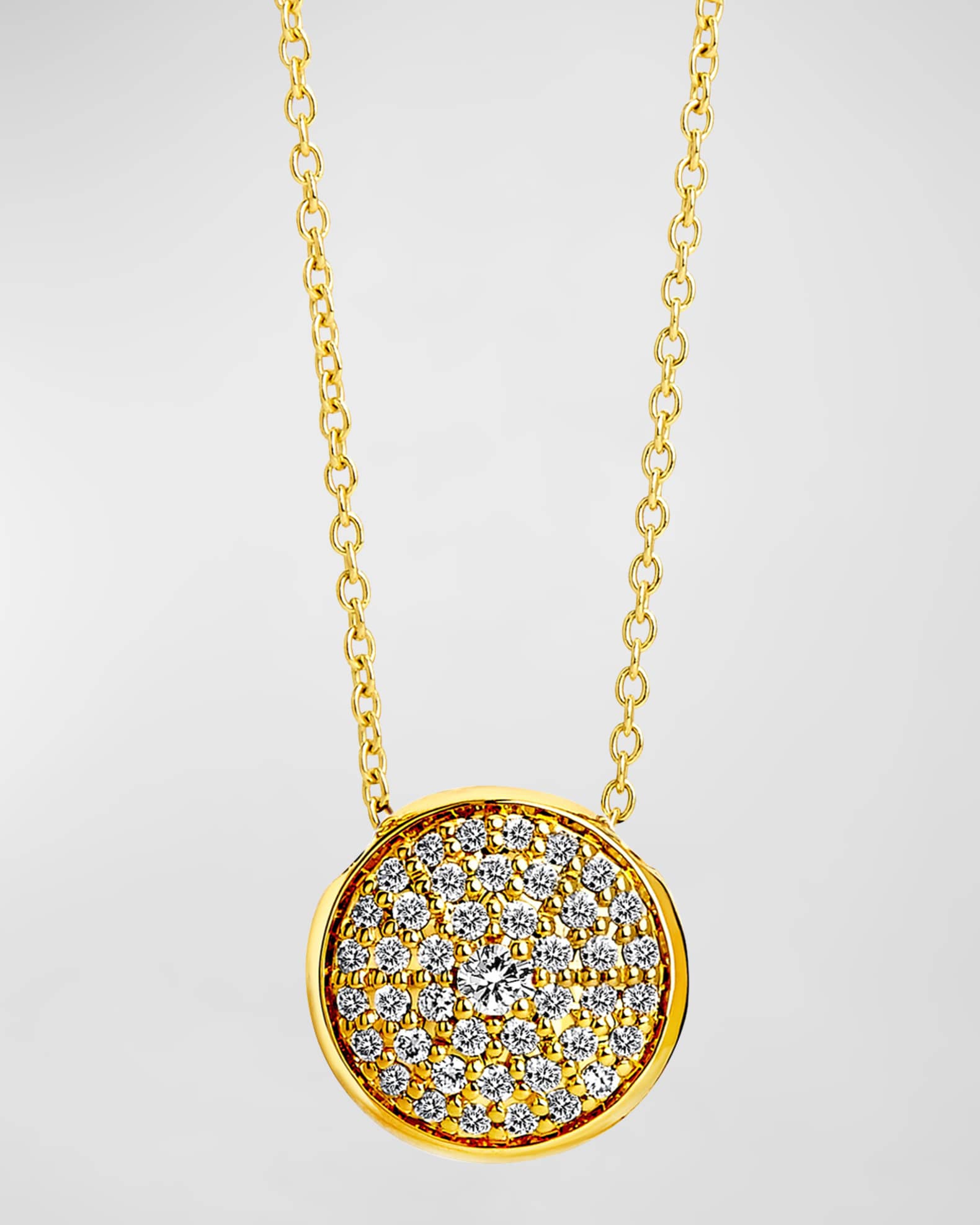 Syna 18K Yellow Gold Cosmic Reversible Moving Pendant Necklace with ...
