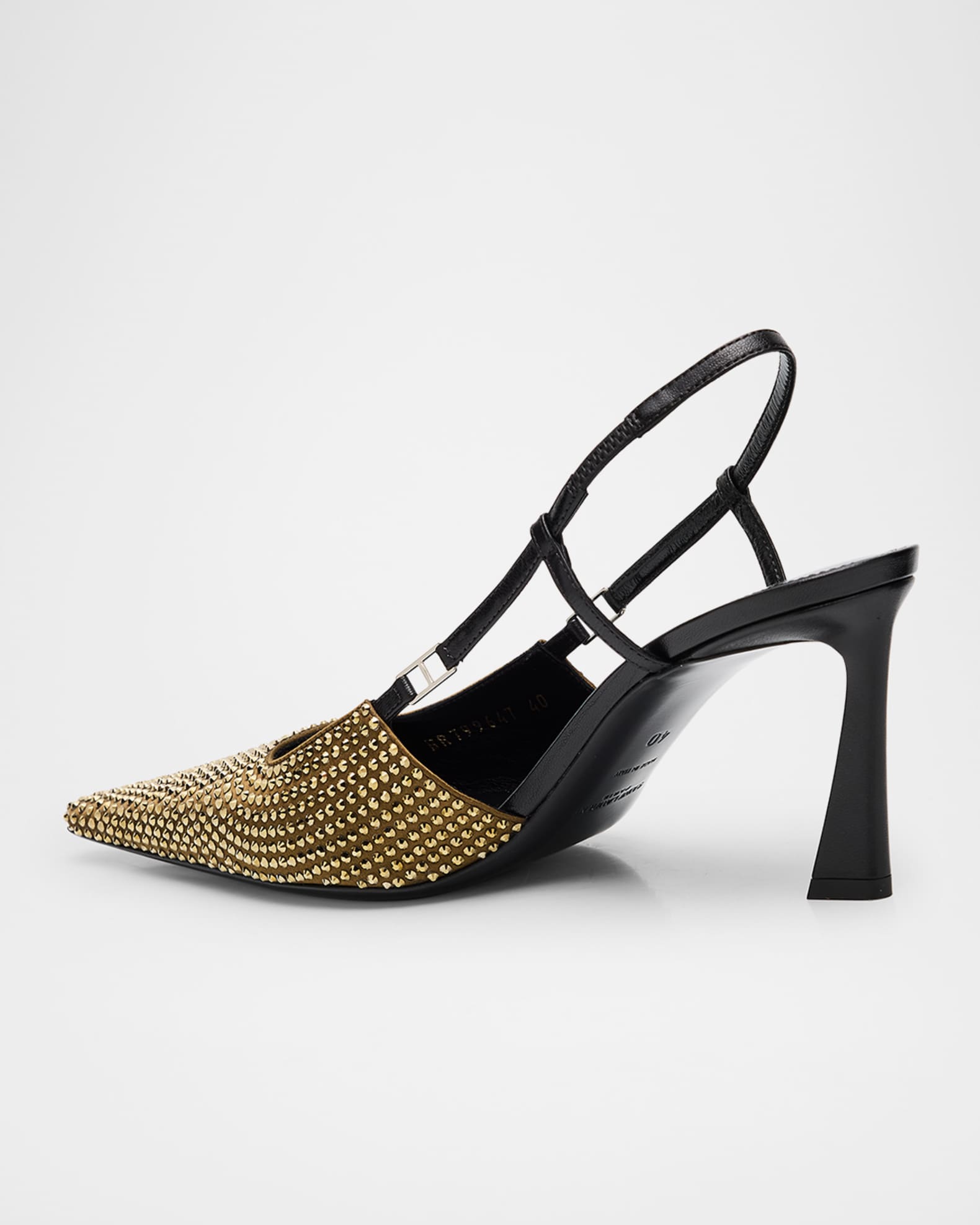 Saint Laurent Shimmer Strass Slingback Pumps | Neiman Marcus