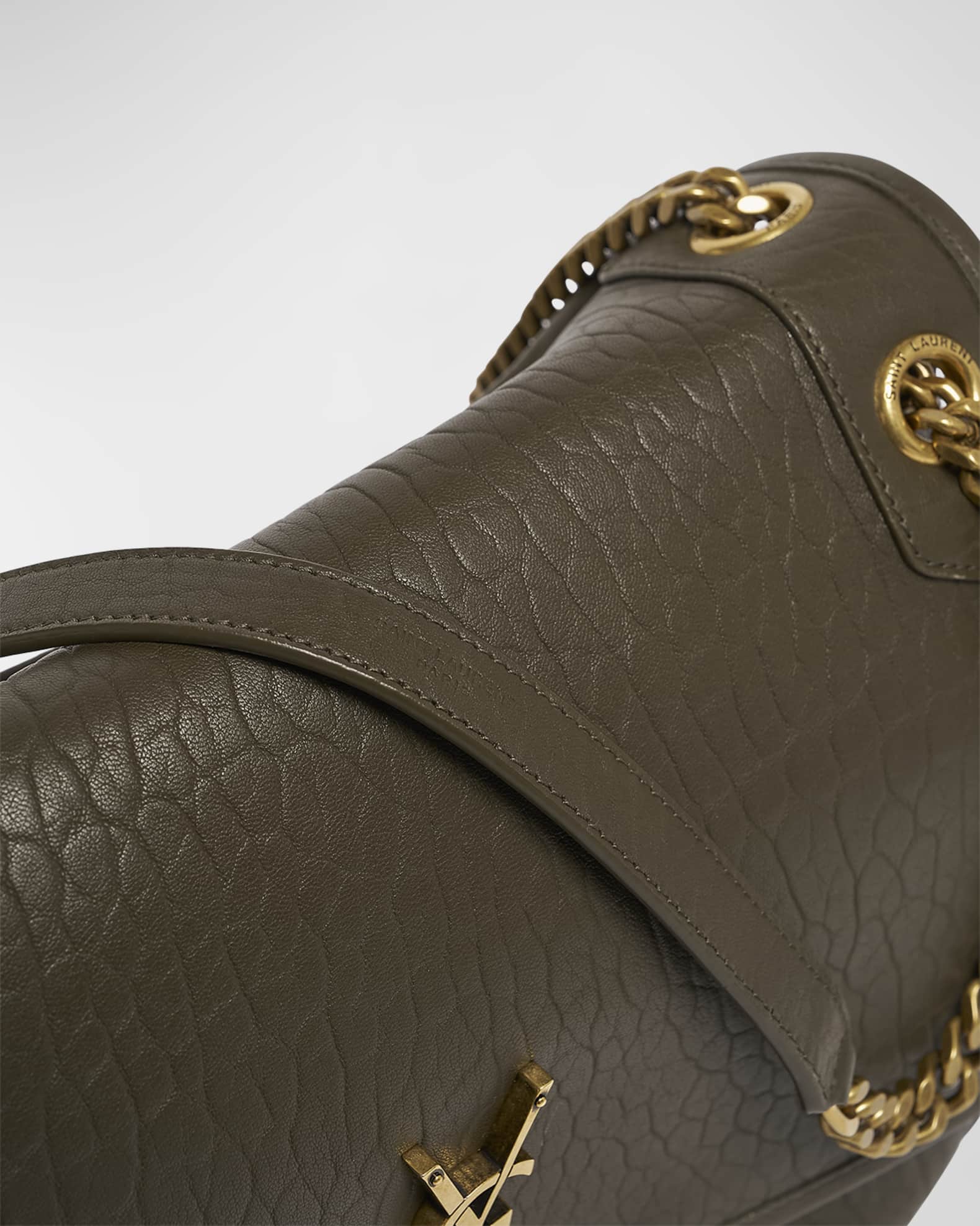 Saint Laurent Niki Large YSL Crossbody Bag in Lambskin Leather | Neiman ...