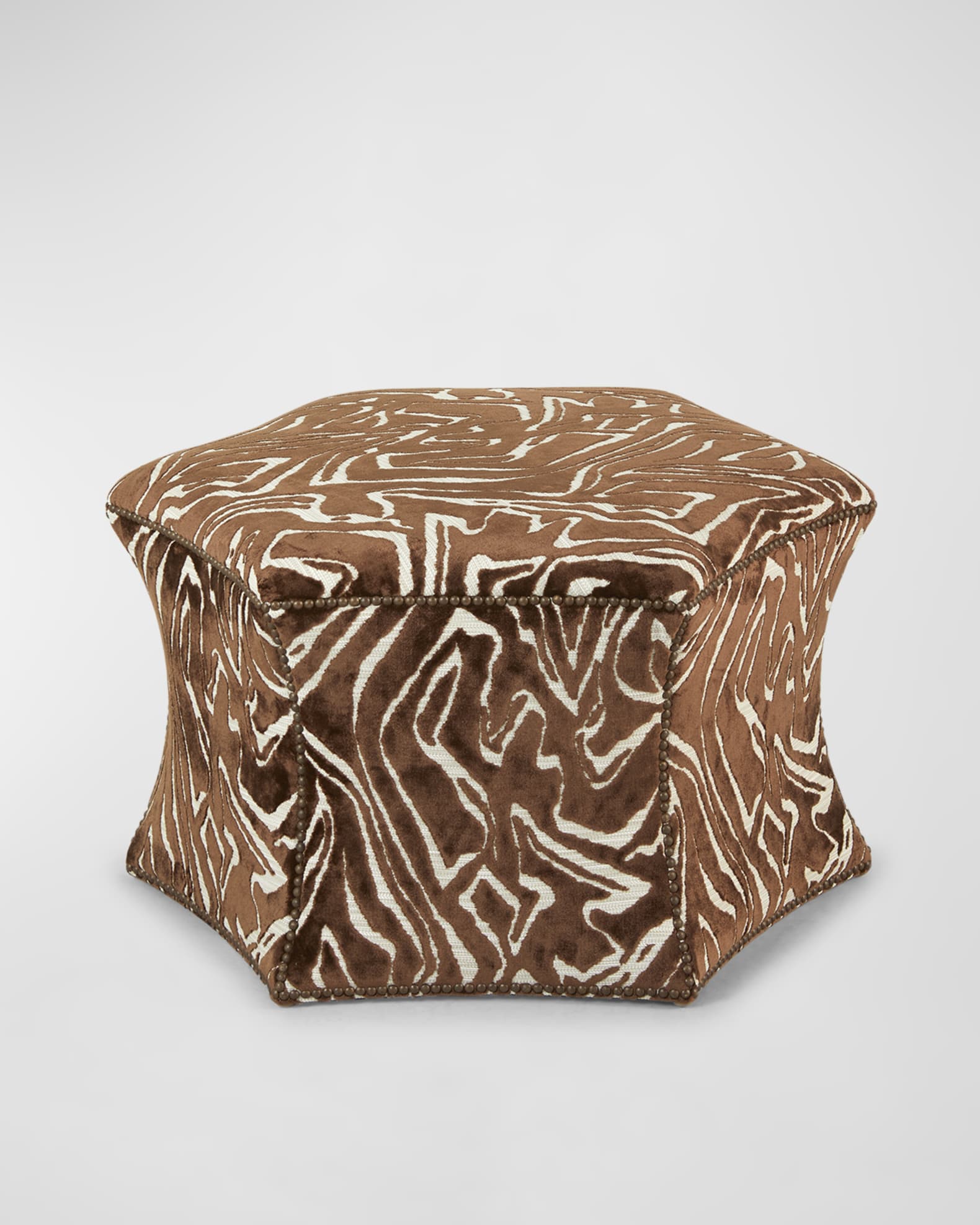 Massoud Hauke Hex Ottoman | Neiman Marcus