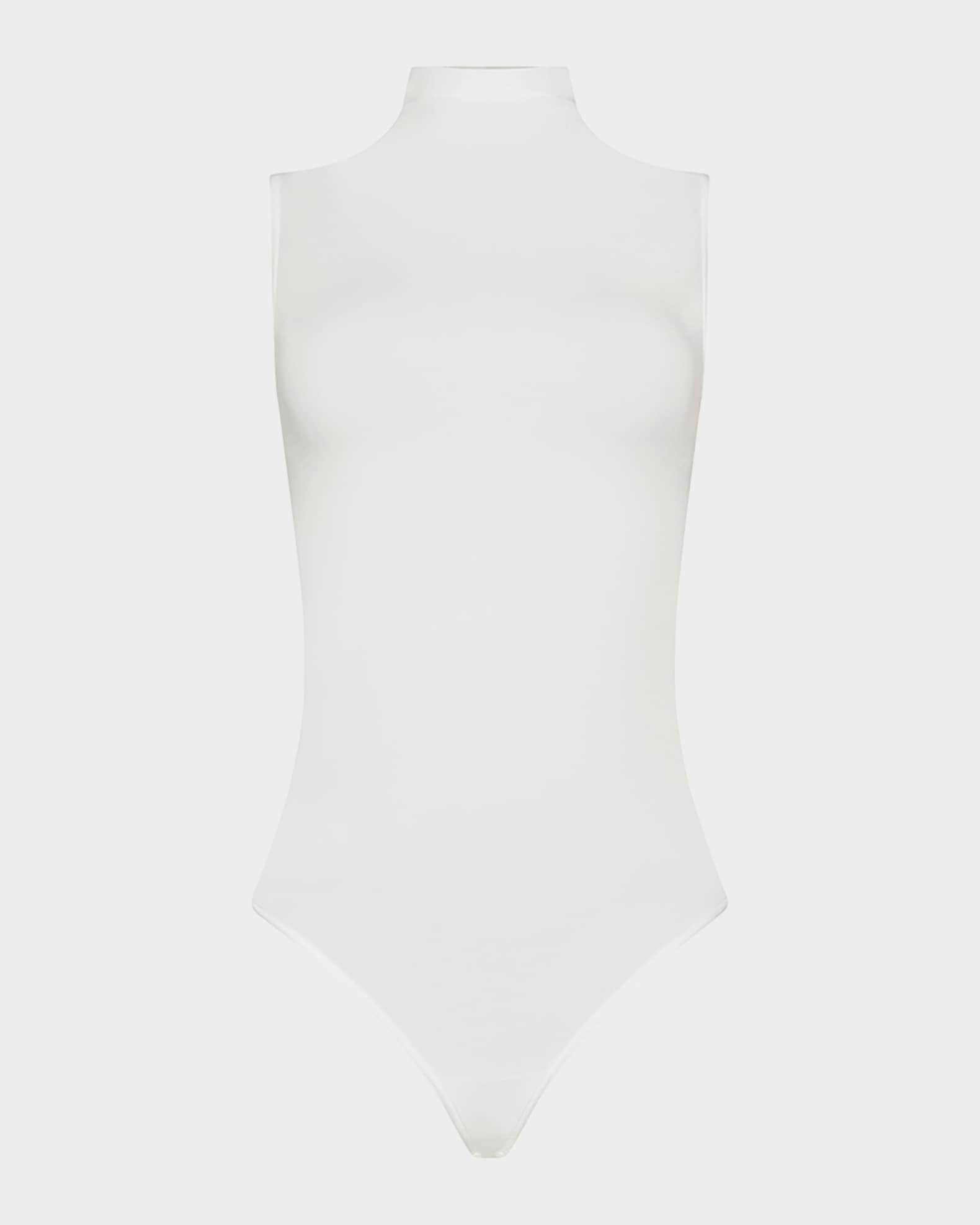 Wolford Sleeveless Mock-Neck String Bodysuit | Neiman Marcus