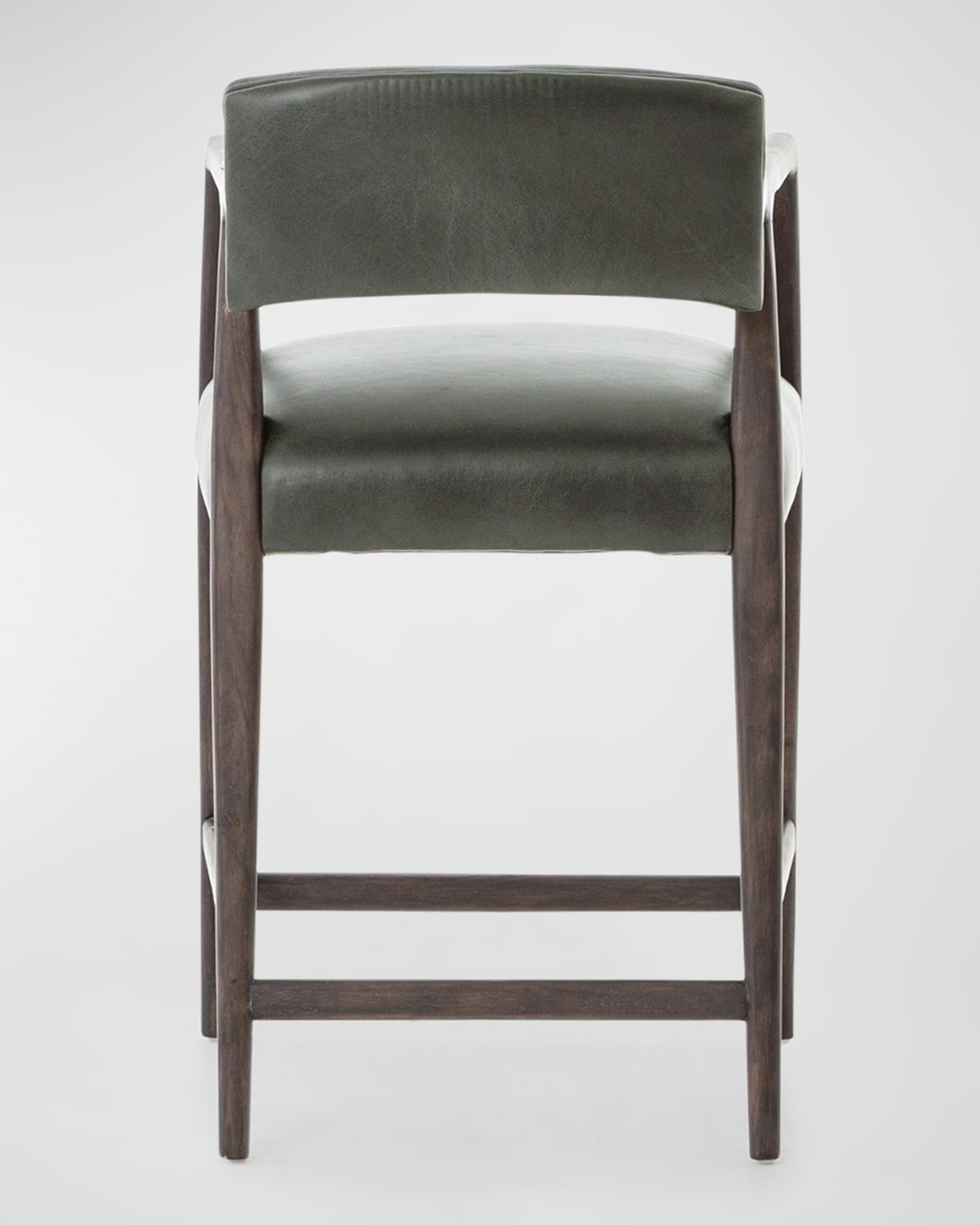 Four Hands Tyler Leather Counter Stool, 26" | Neiman Marcus