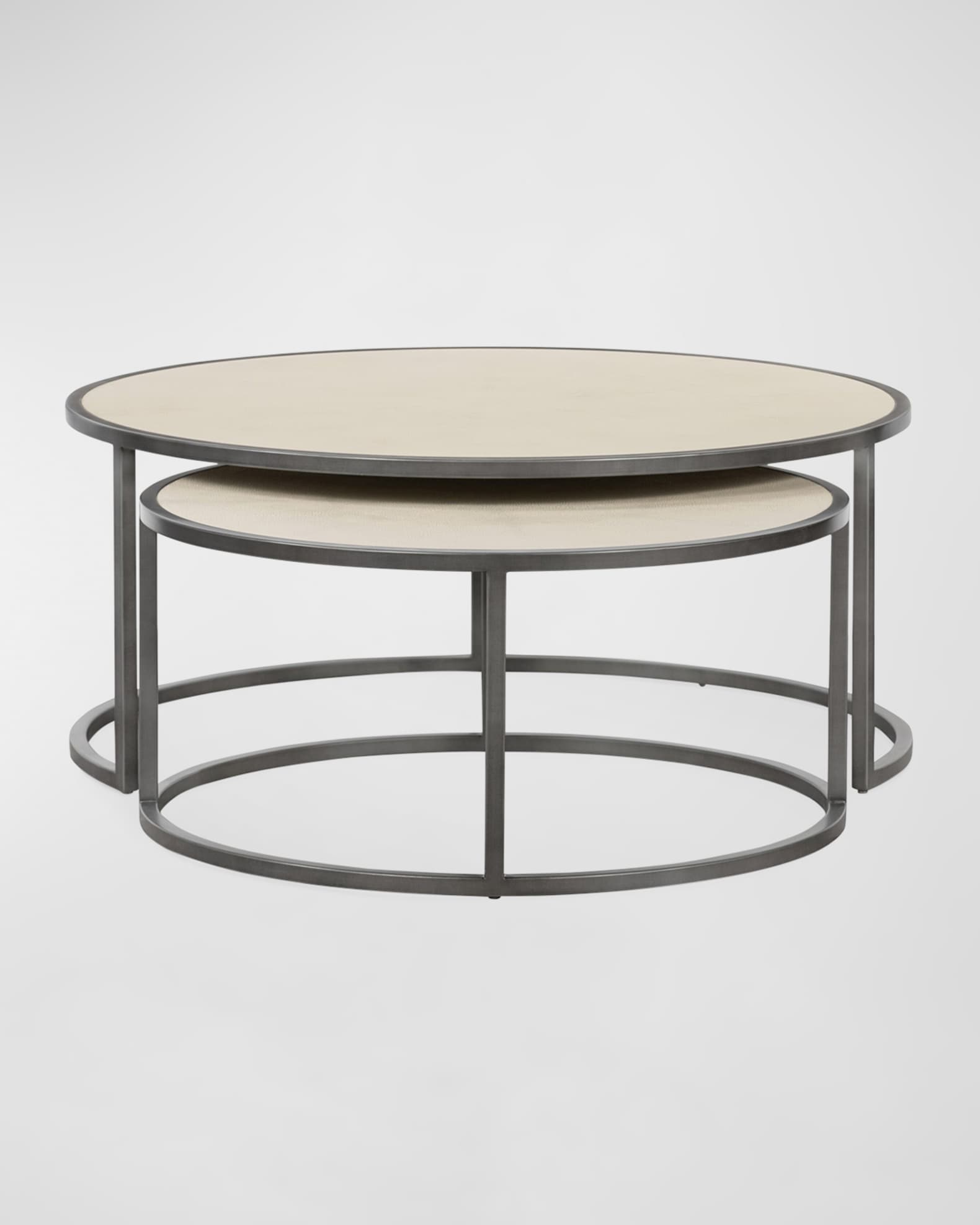Four Hands Shagreen Nesting Coffee Tables Set | Neiman Marcus