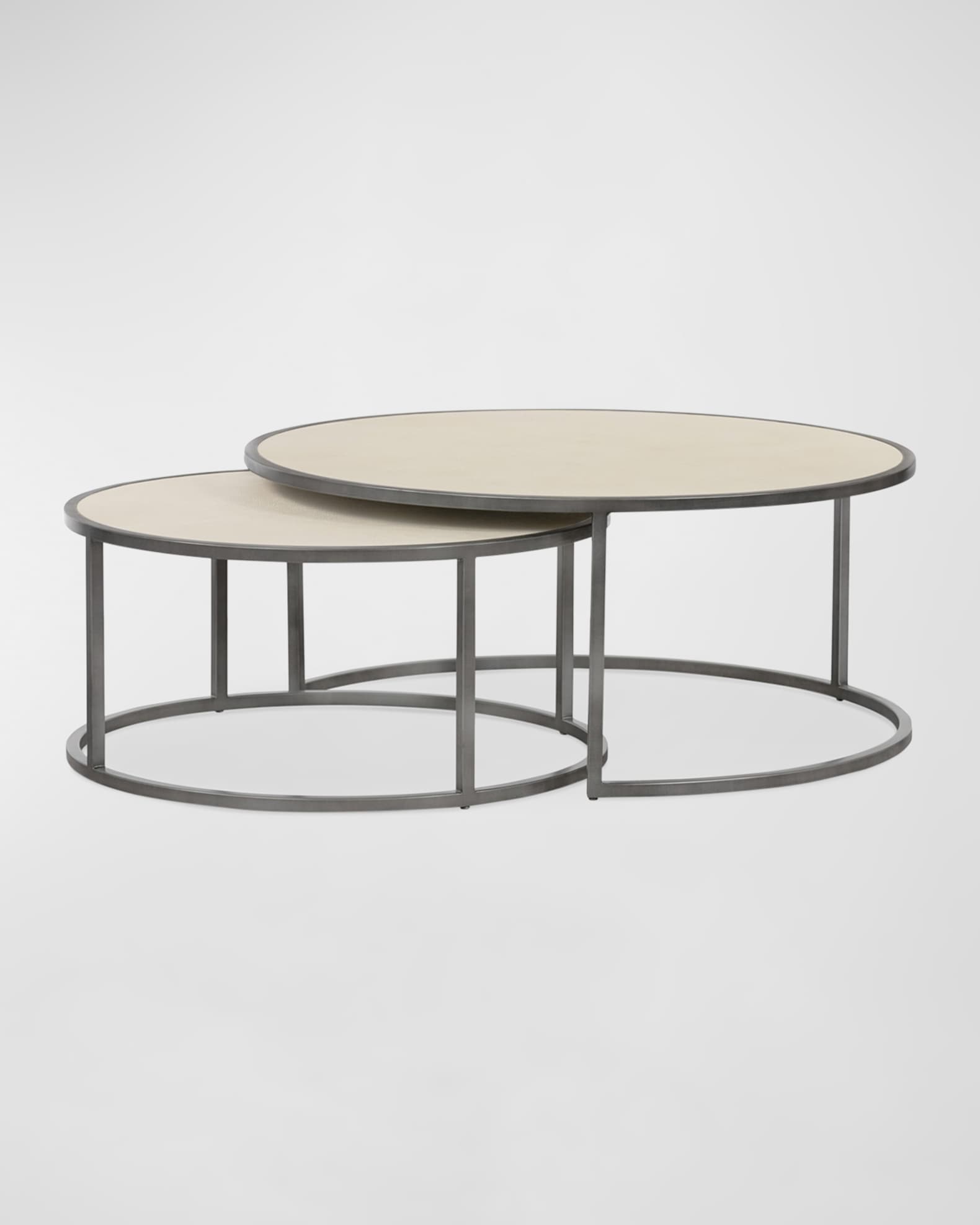 Four Hands Shagreen Nesting Coffee Tables Set | Neiman Marcus