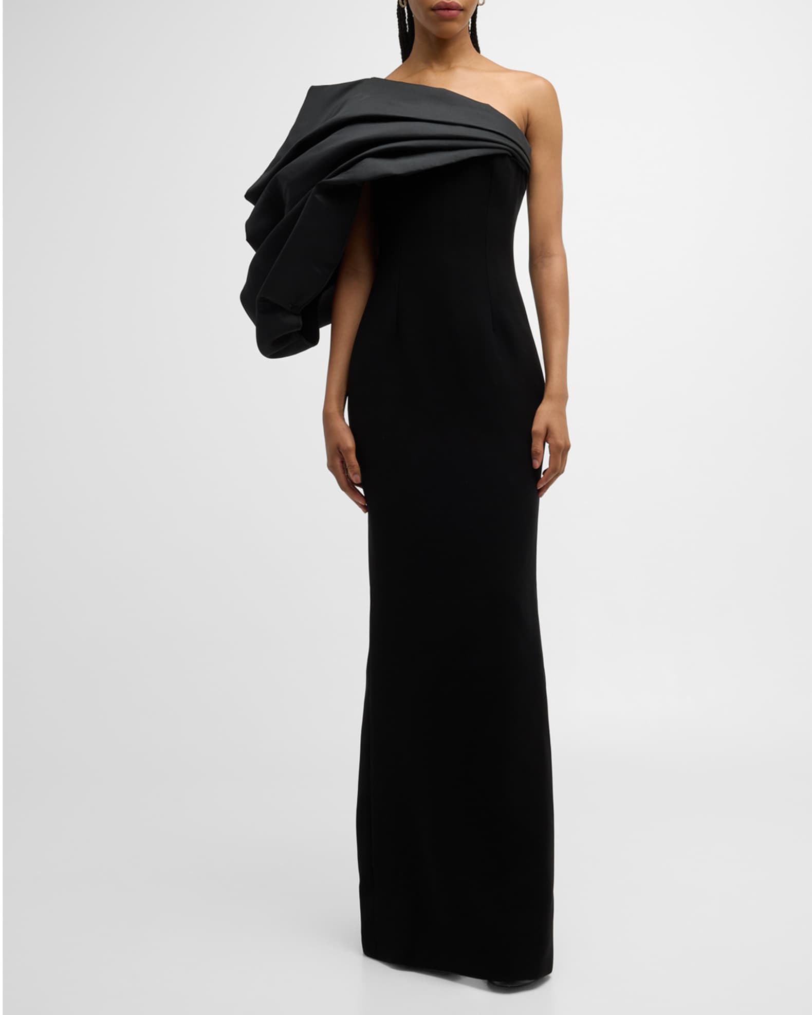 Gaurav Gupta Draped One-Shoulder Column Gown | Neiman Marcus