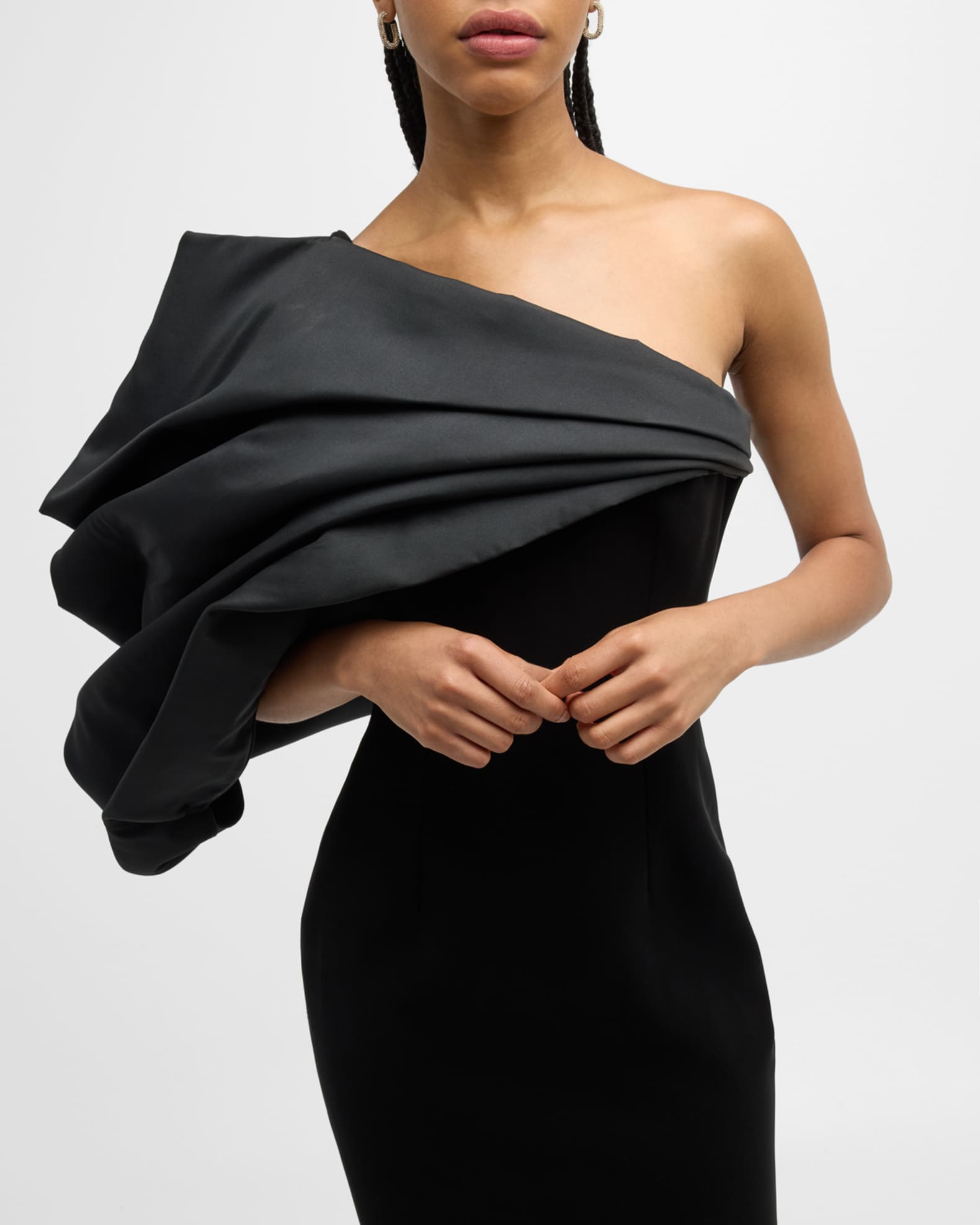 Gaurav Gupta Draped One-Shoulder Column Gown | Neiman Marcus