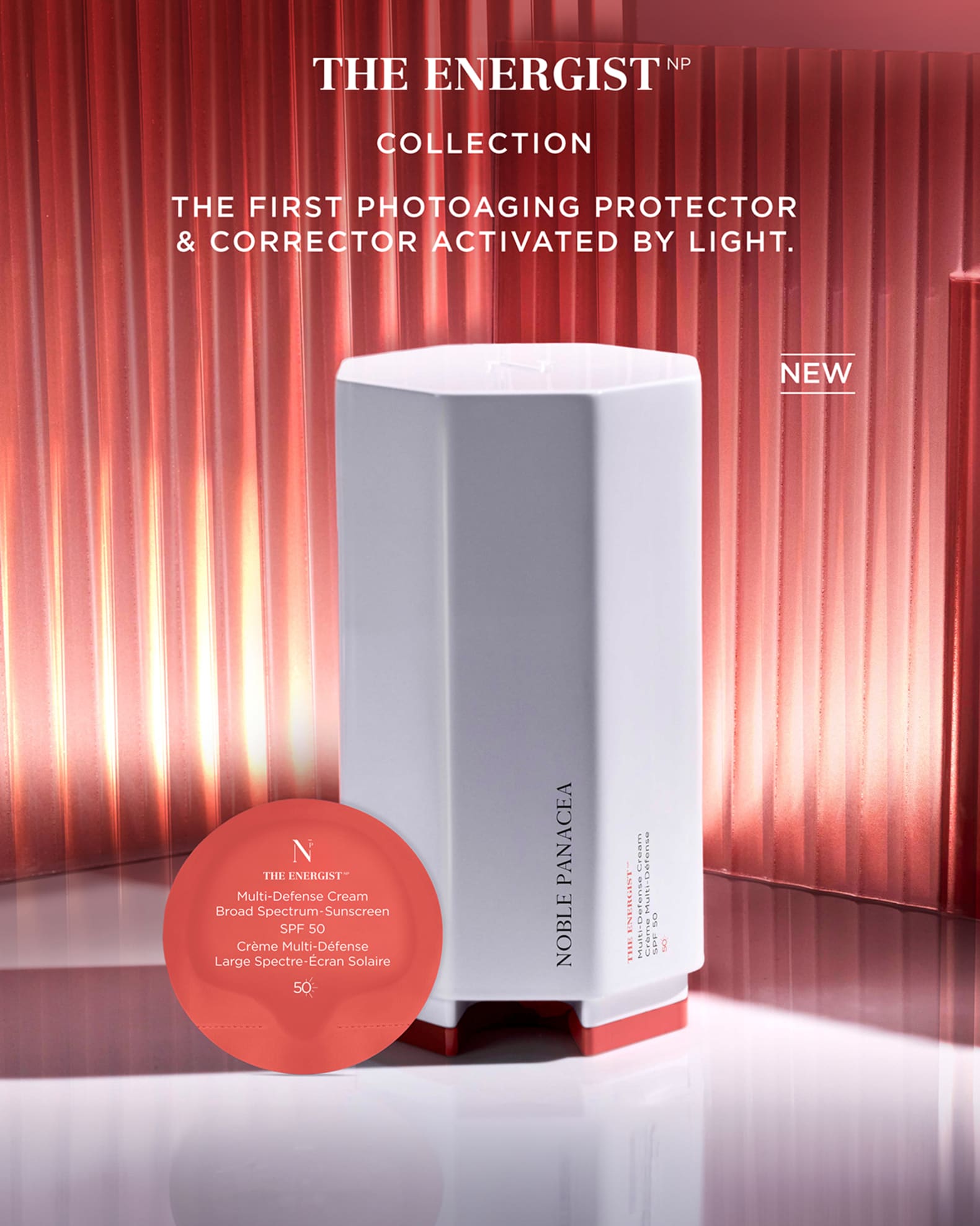 Noble Panacea The Energist Multi-Defense Cream SPF50, 60 Doses | Neiman ...