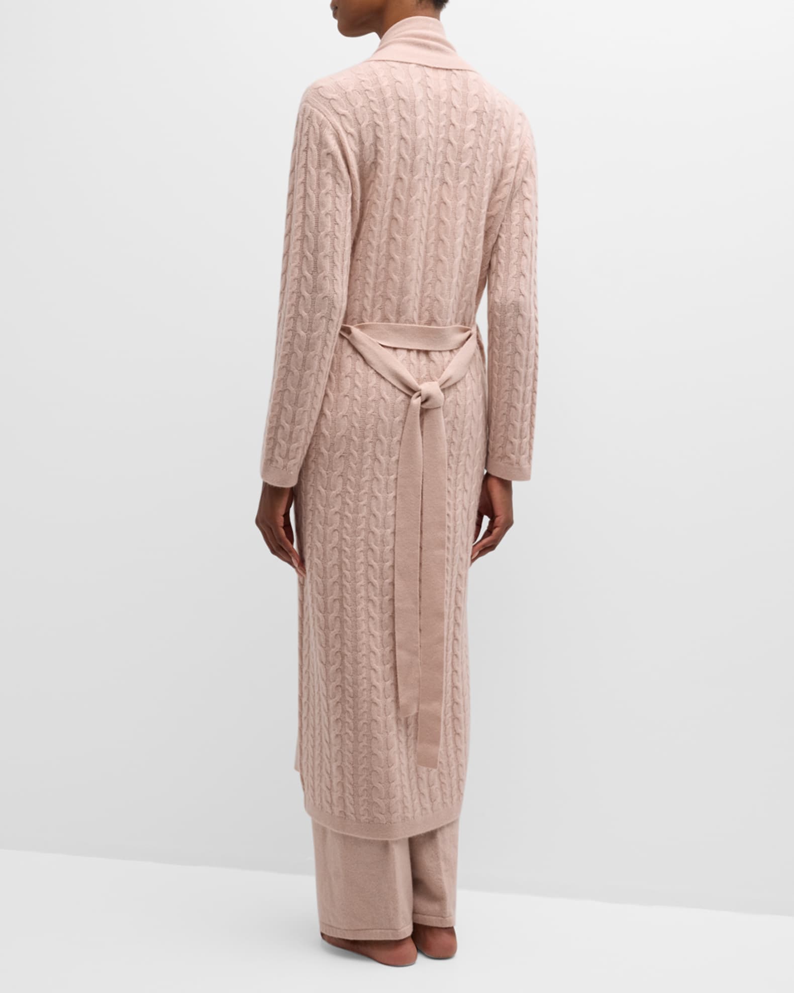 Cashmere Cable-Knit Robe | Neiman Marcus