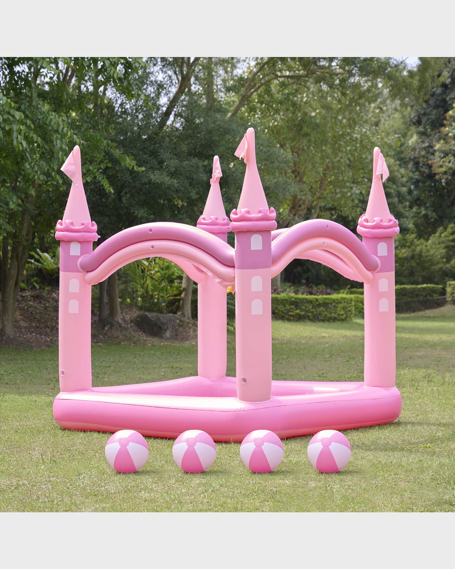 Teamson Kids Inflatable Castle W/ Kiddie Pool & Sprinklers | Neiman Marcus