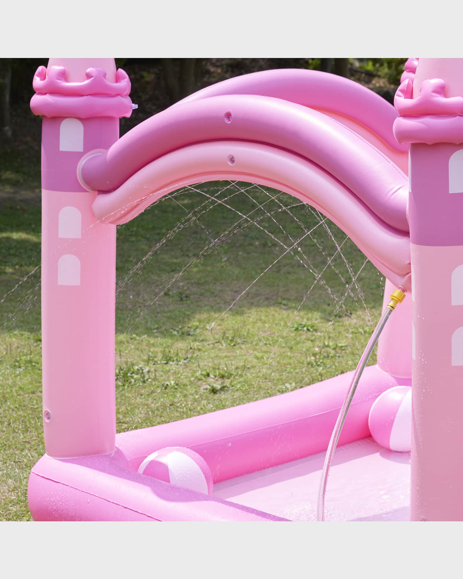 Teamson Kids Inflatable Castle W/ Kiddie Pool & Sprinklers | Neiman Marcus