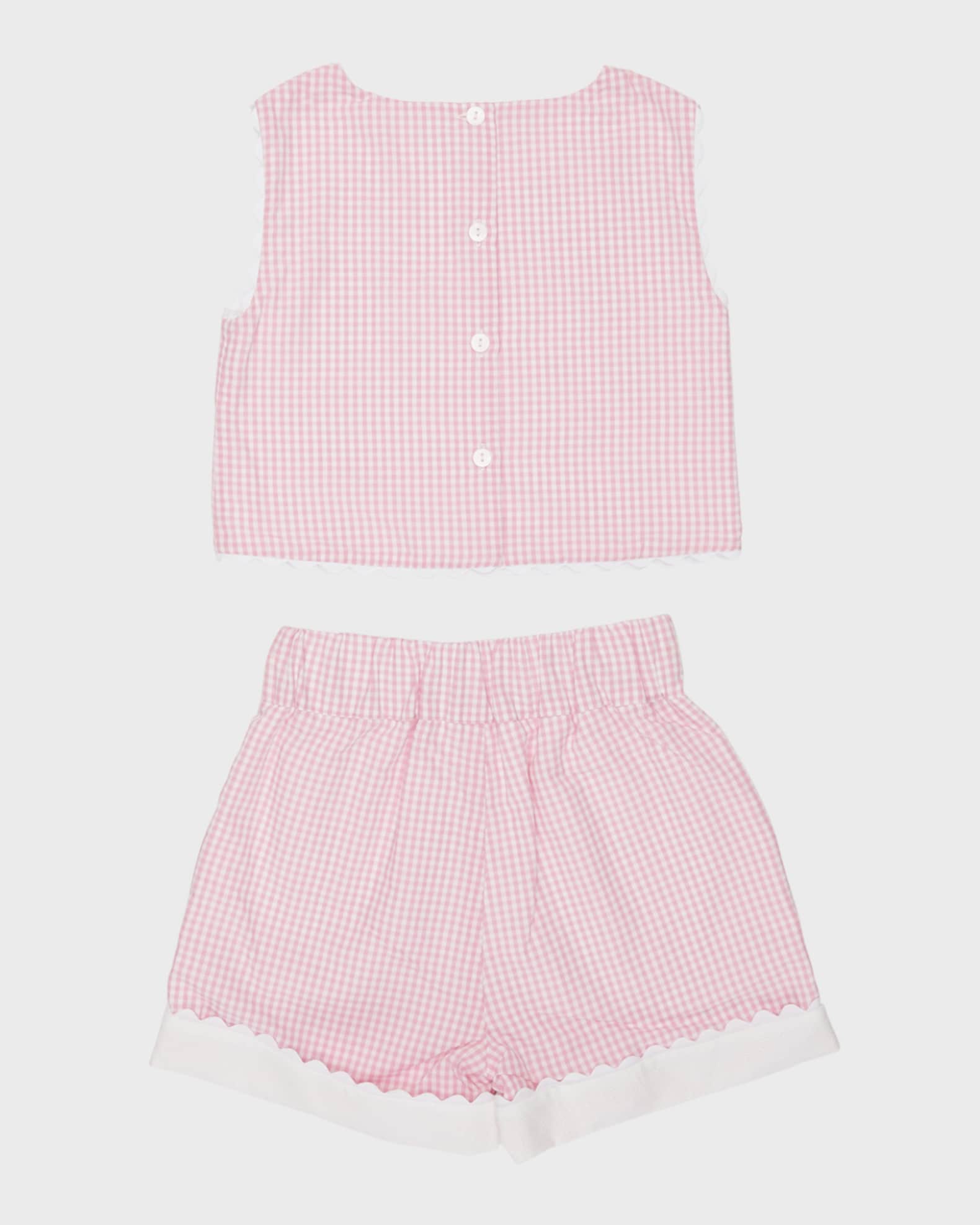 Tessa James Girl's Audrey Two-Piece Gingham Set, Size 2-6 | Neiman Marcus