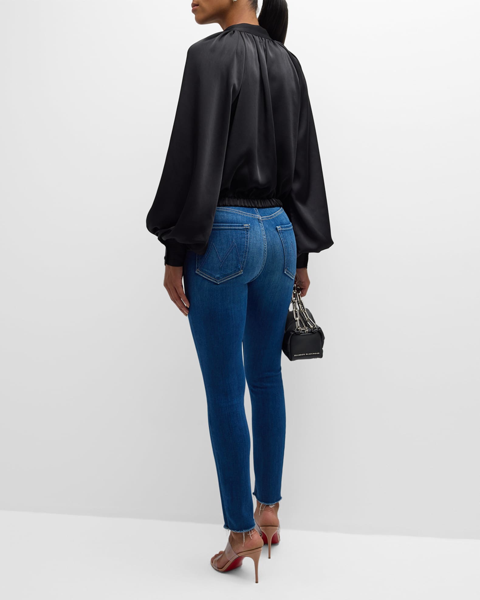 Ramy Brook Nevada Satin Blouse | Neiman Marcus