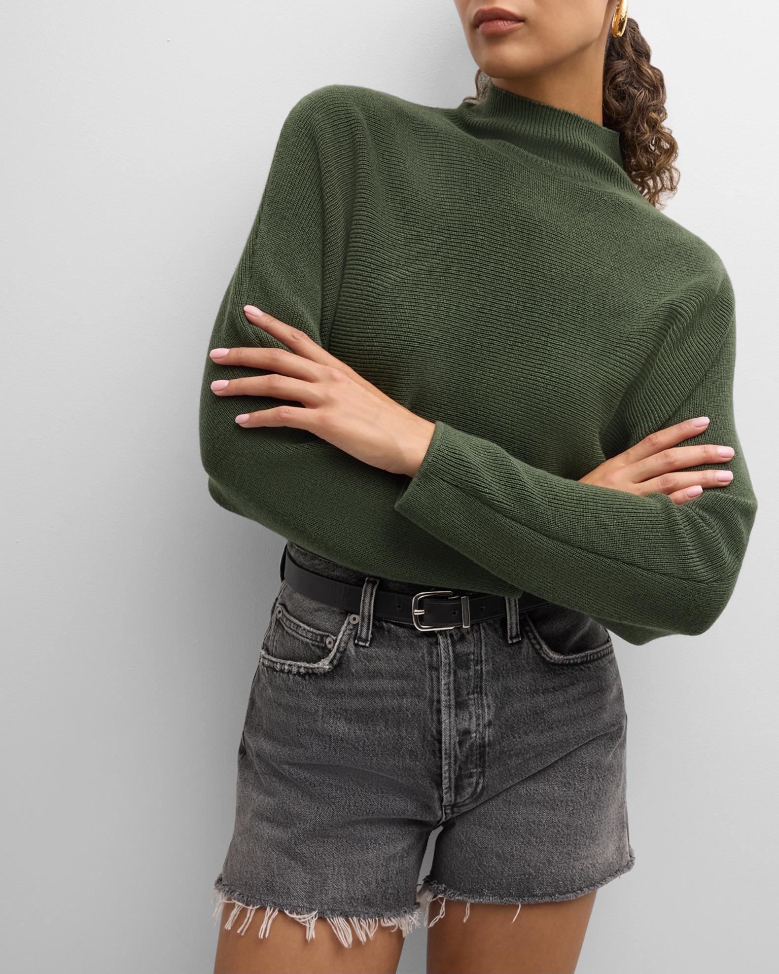 Ramy Brook Cassidy Mock-Neck Wool Sweater | Neiman Marcus
