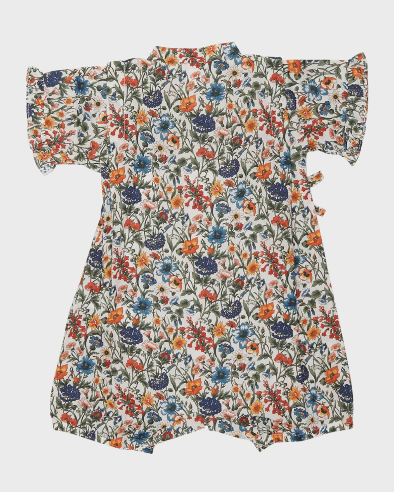Tessa James Baby Girl's Veetzie Floral-Print Wrap Style Romper, Size 6M ...