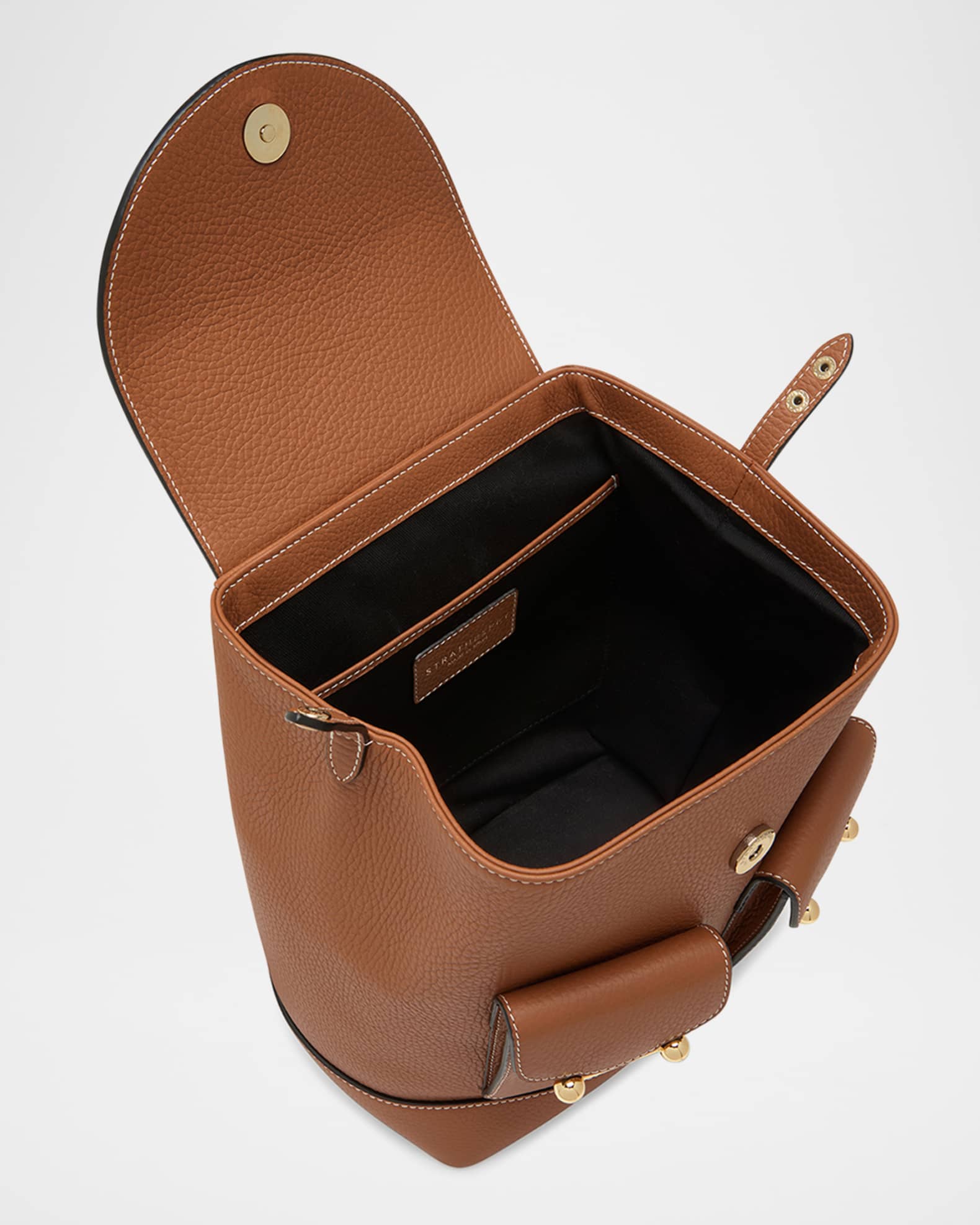 STRATHBERRY Osette Flap Calf Leather Backpack | Neiman Marcus