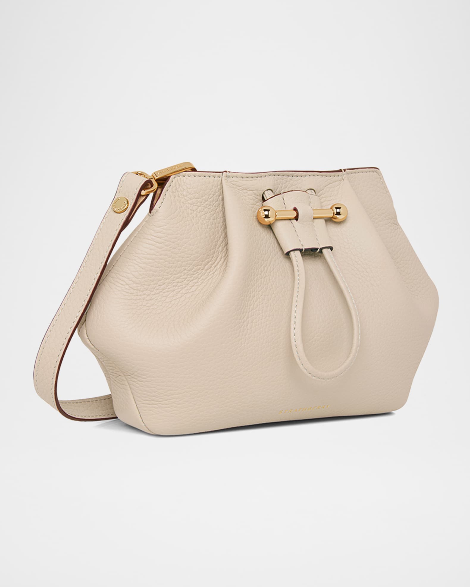 STRATHBERRY Osette Drawstring Leather Crossbody Bag | Neiman Marcus