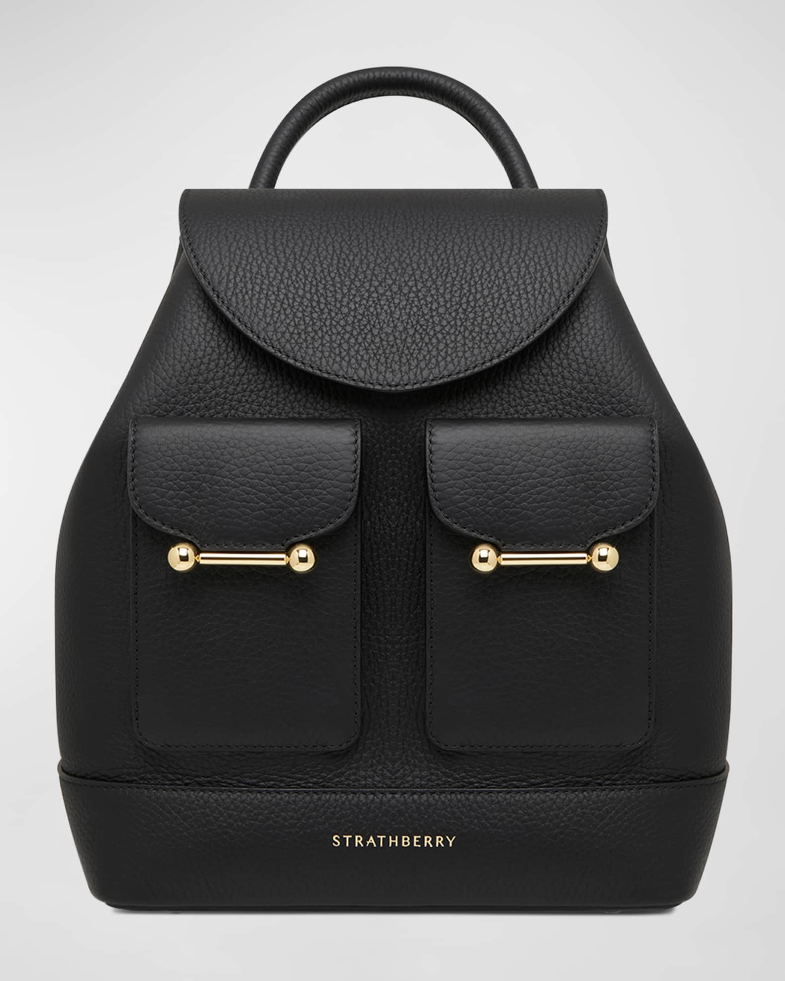 STRATHBERRY Osette Flap Calf Leather Backpack | Neiman Marcus