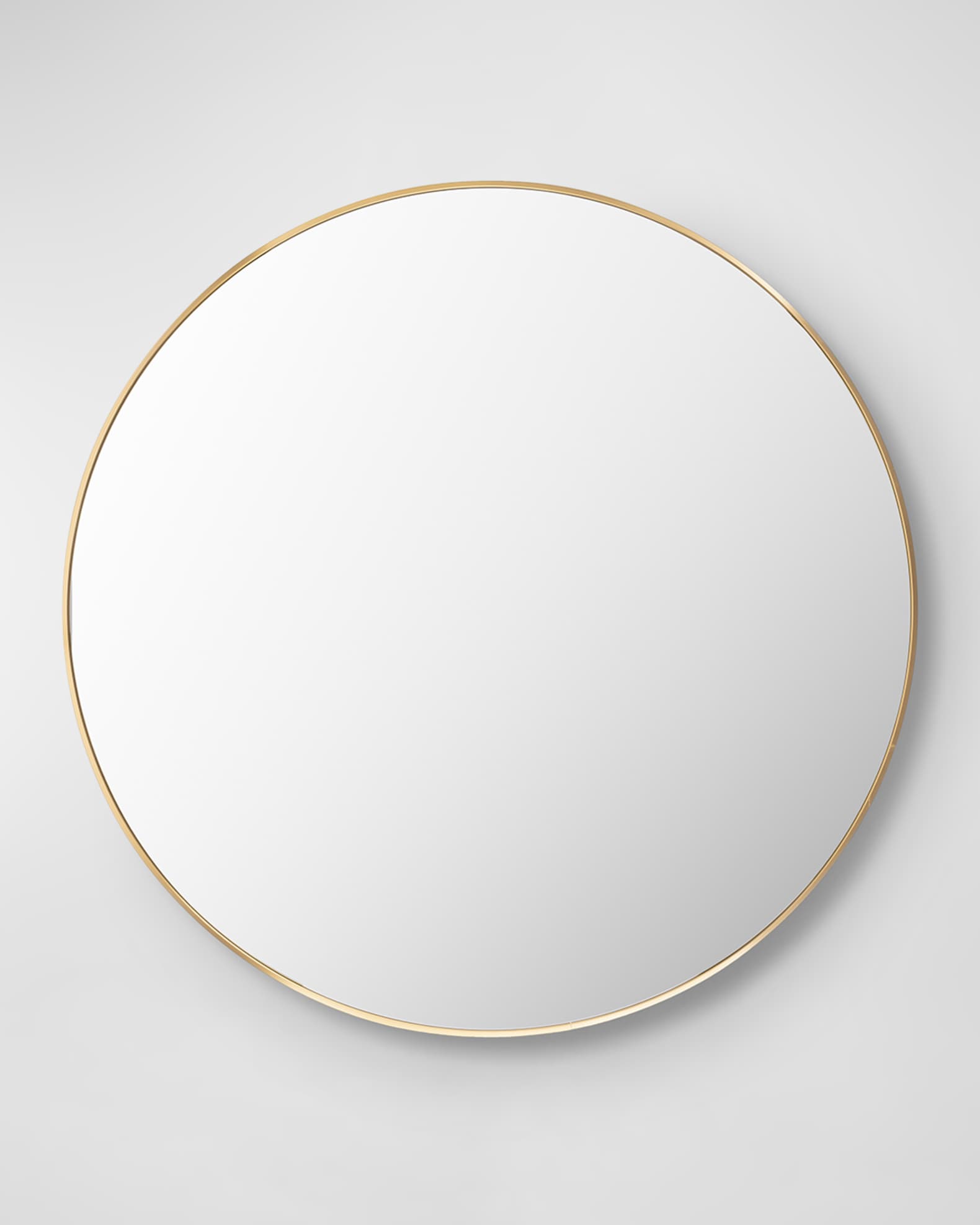 Surya Aranya 40" Round Wall Mirror, Gold | Neiman Marcus