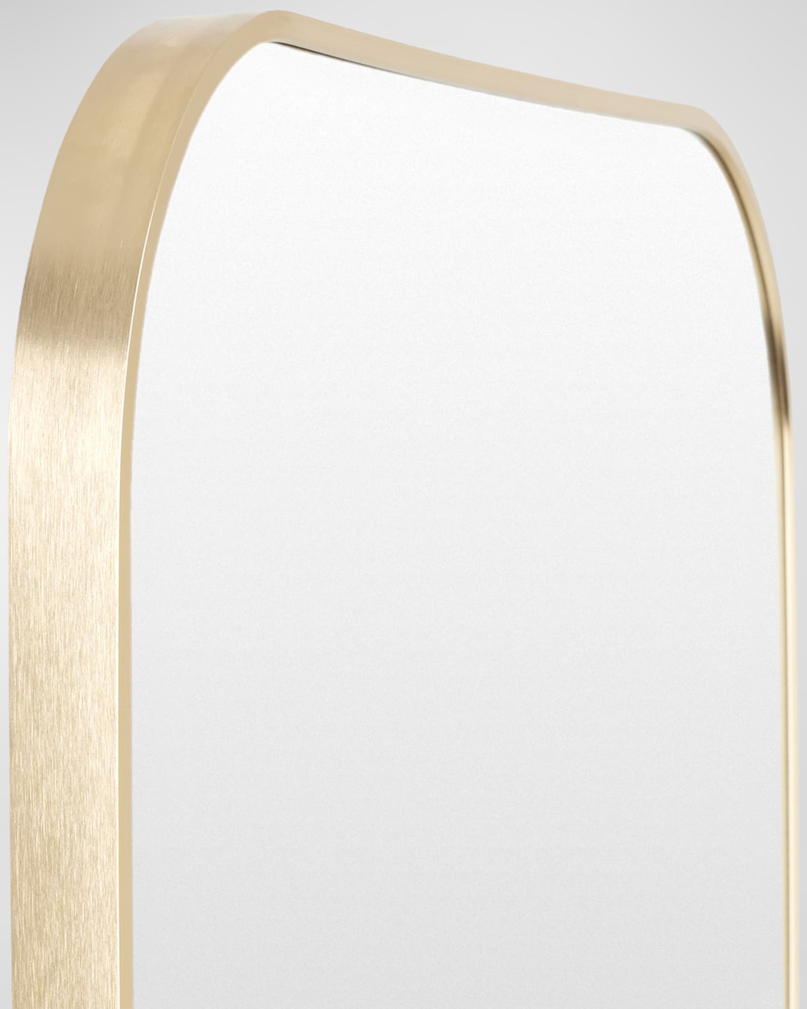 Surya Aranya 32" Shield Wall Mirror, Gold | Neiman Marcus