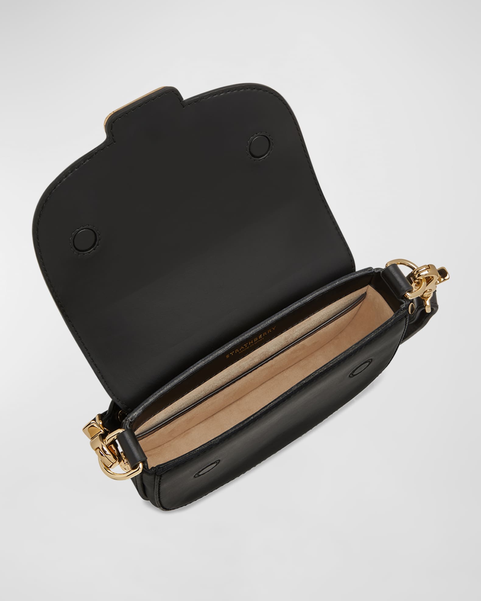 STRATHBERRY Bay Polished Leather Crossbody Bag | Neiman Marcus