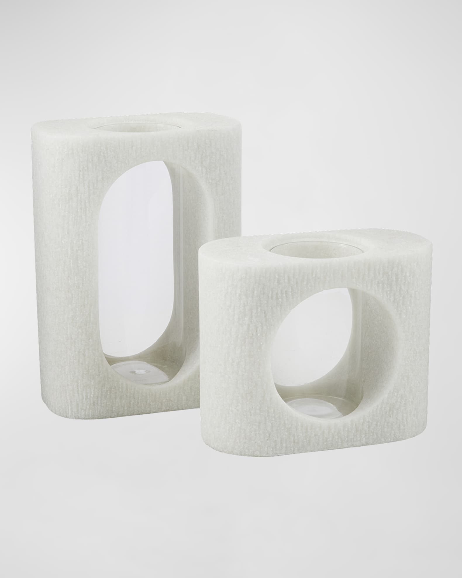 Arteriors Emilie Stone & Glass Vases, Set of 2 | Neiman Marcus