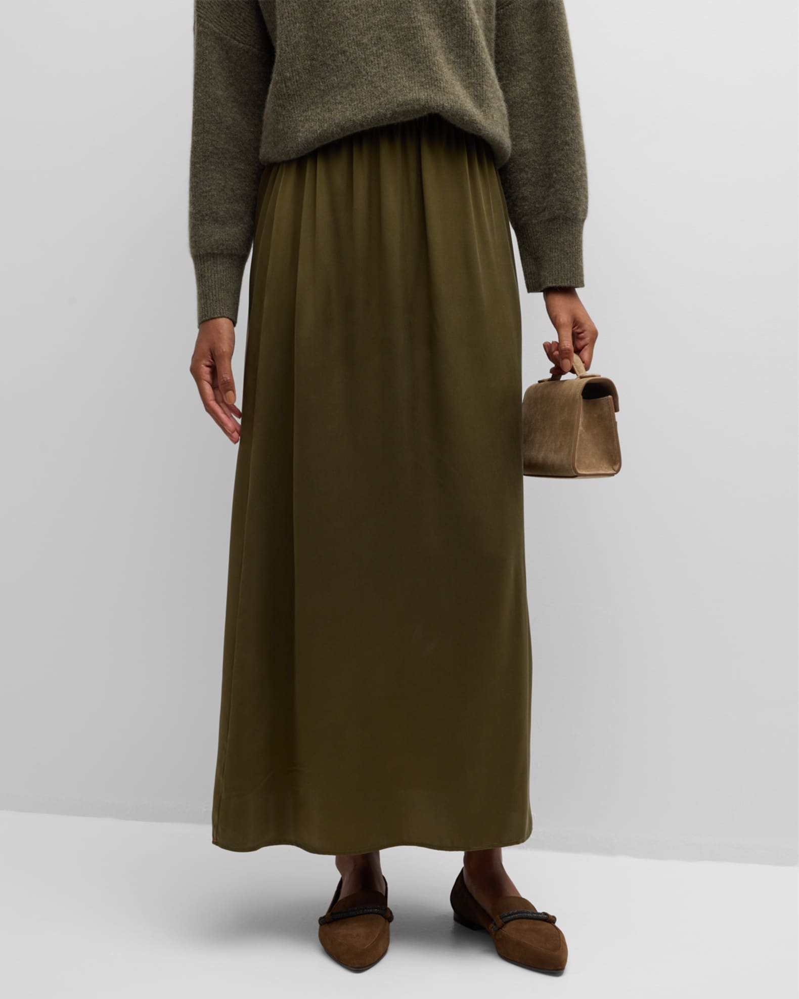 Xirena Sela A-Line Silk Maxi Skirt | Neiman Marcus