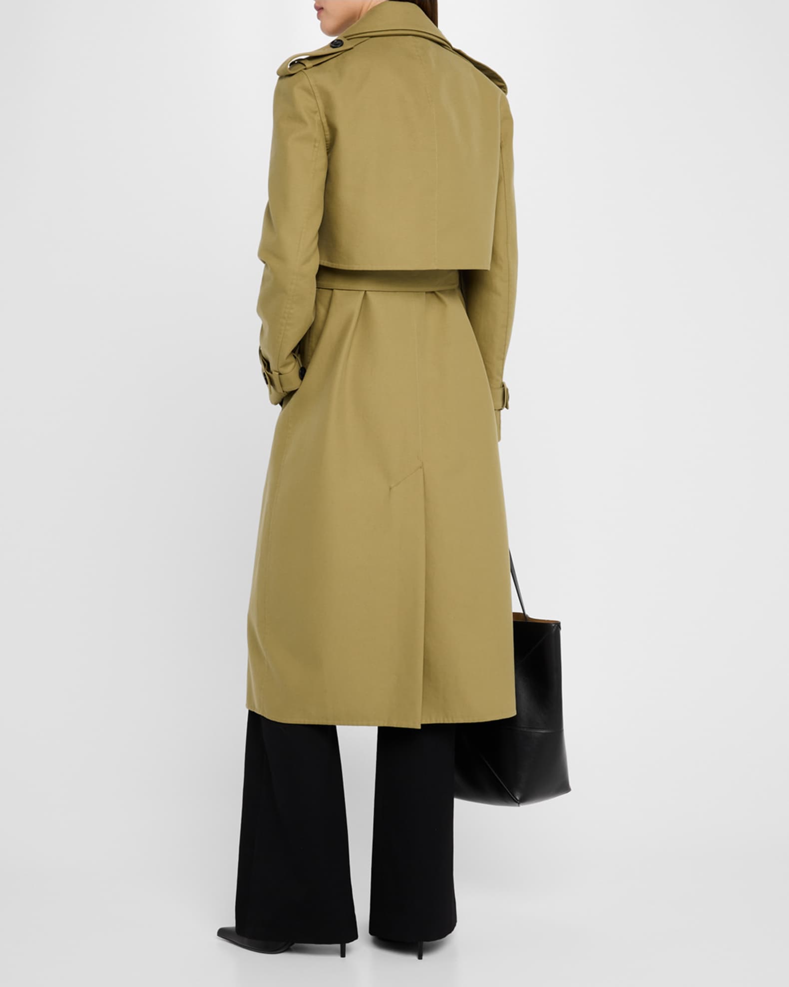 Another Tomorrow Convertible Trench Coat | Neiman Marcus