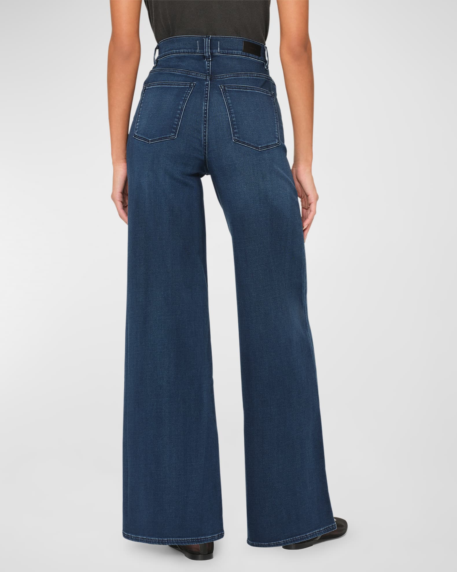 DL1961 DL Softwear Hepburn Wide-Leg High-Rise Jeans | Neiman Marcus