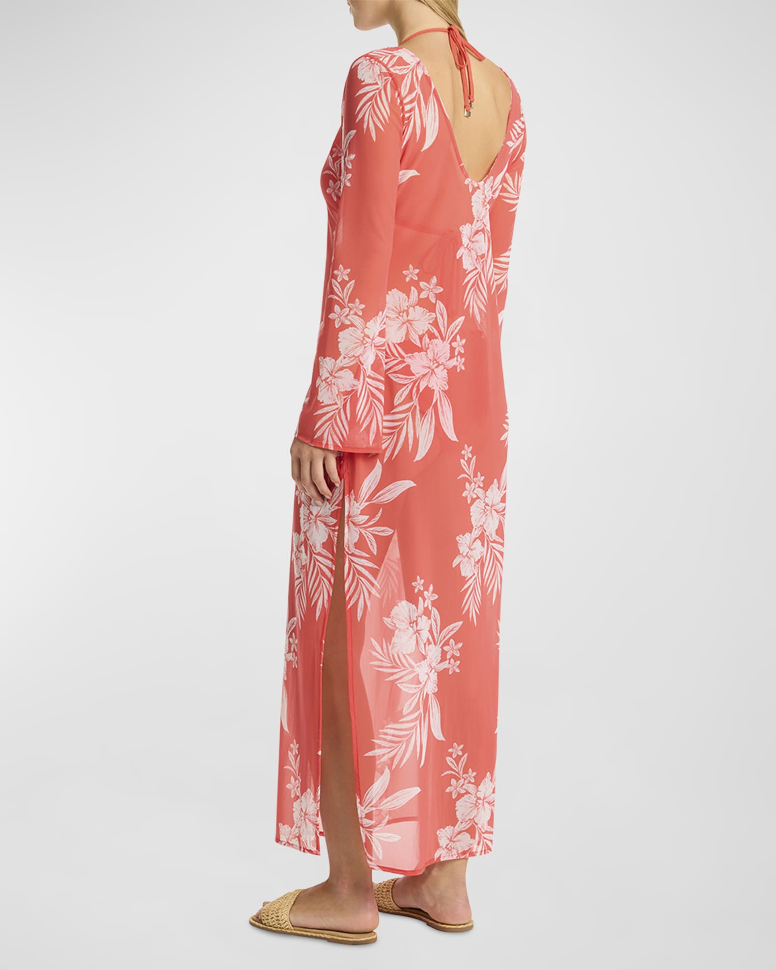 Sea Level Swim Aloha Mesh Long Dress | Neiman Marcus