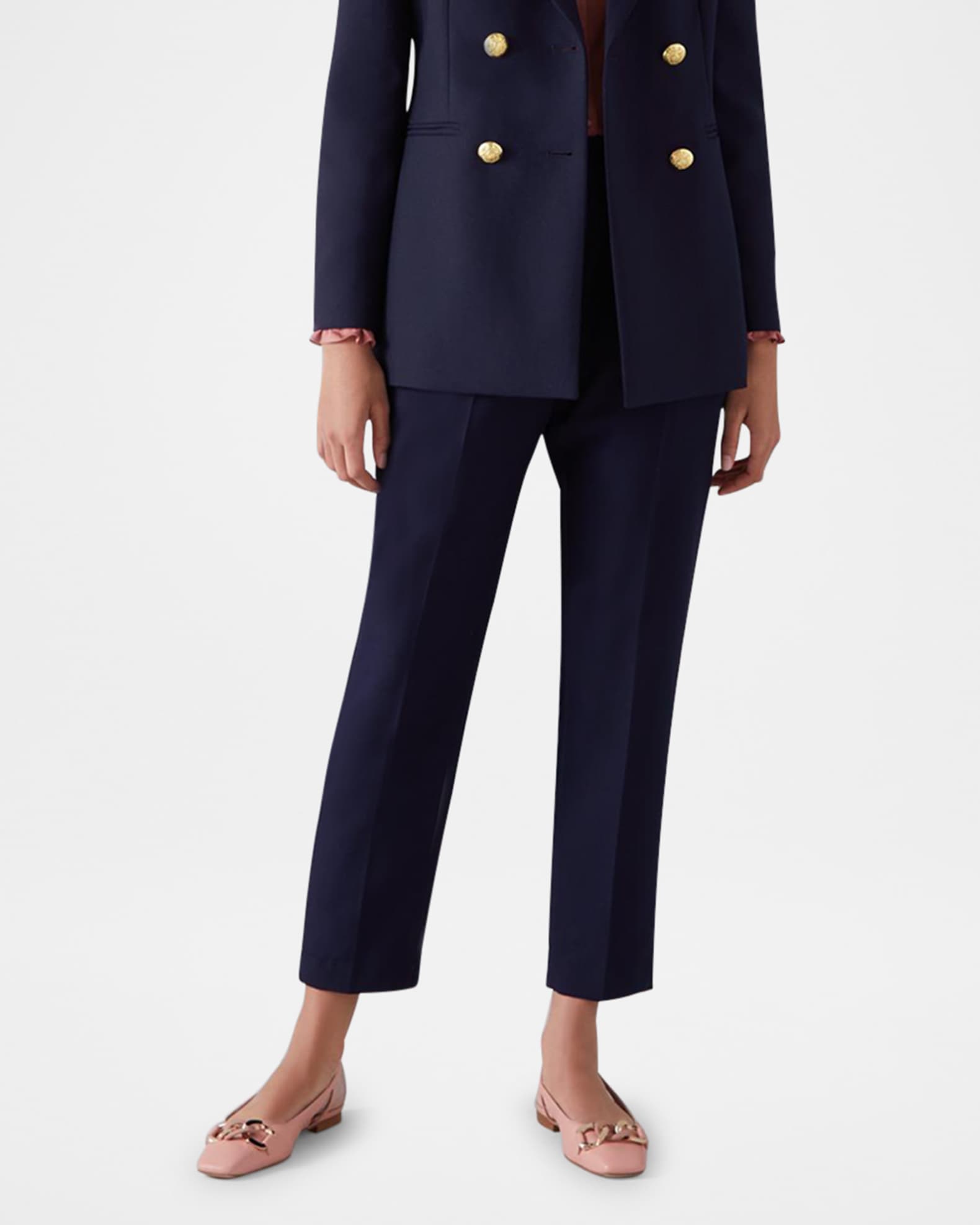 LK Bennett Mariner Cropped Cigarette Pants | Neiman Marcus