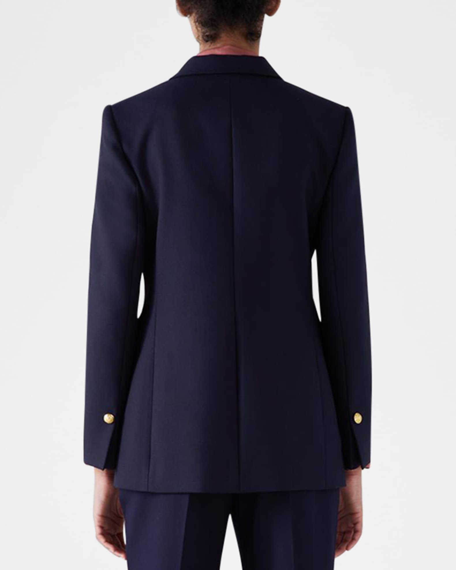 LK Bennett Mariner Double-Breasted Sailor Jacket | Neiman Marcus