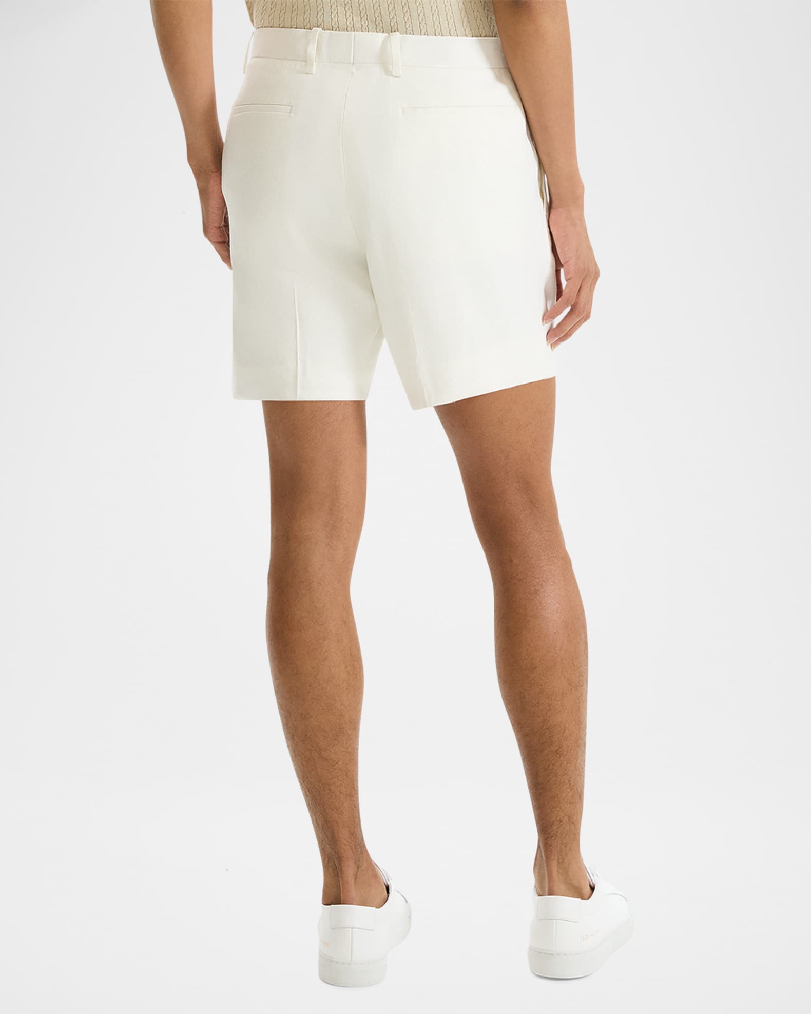 Theory Men's Jarin Linen-Viscose Shorts | Neiman Marcus