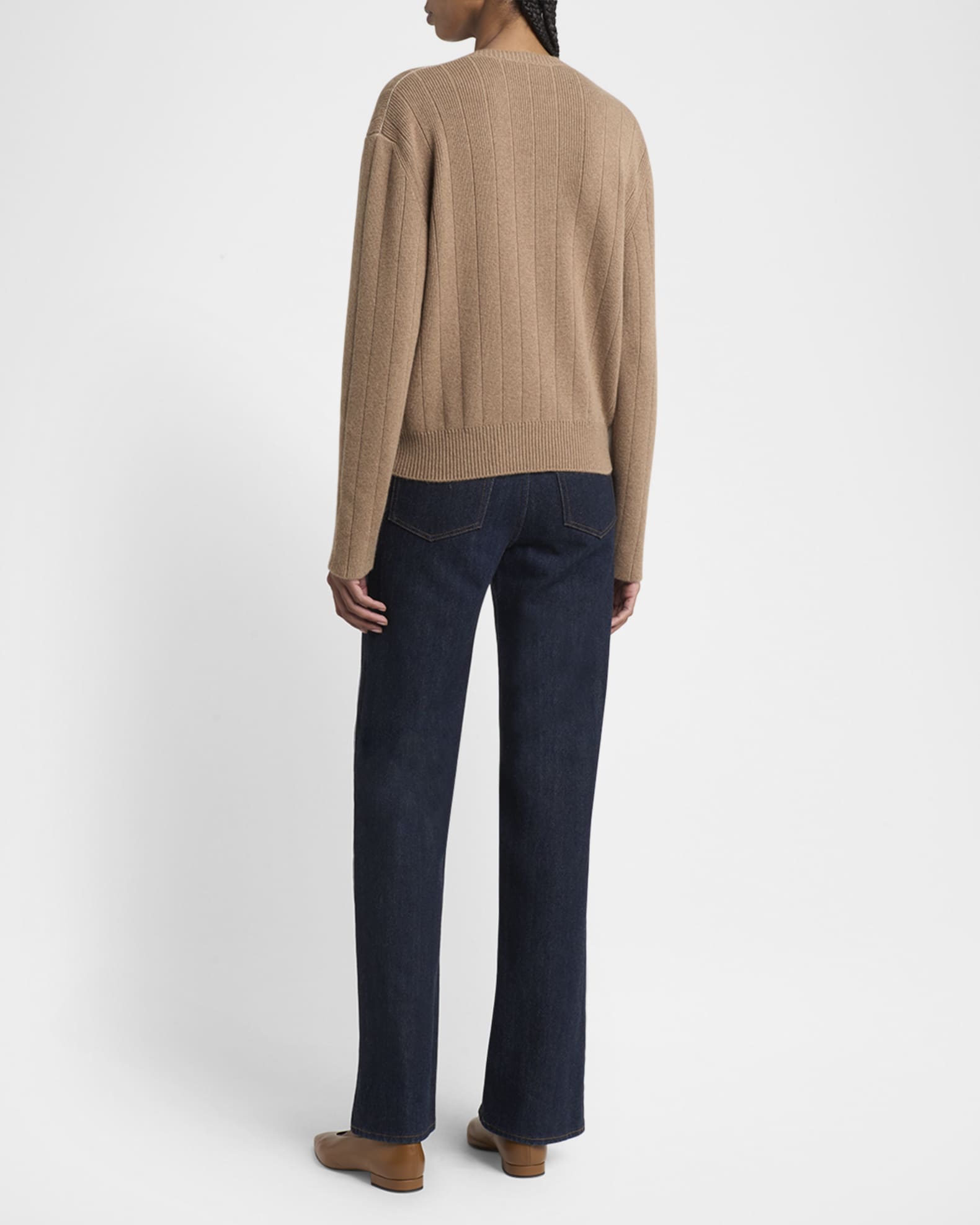 Loro Piana Cervatto V-Neck Baby Cashmere Sweater | Neiman Marcus