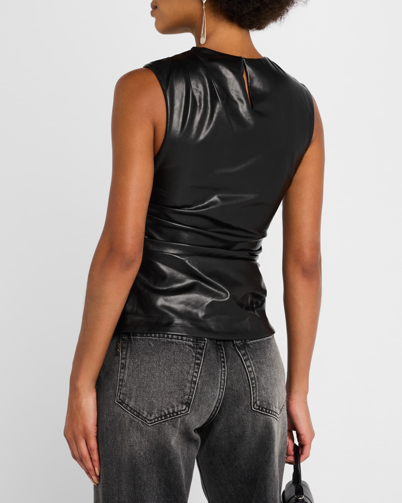 SIMKHAI Wynter Draped Top | Neiman Marcus