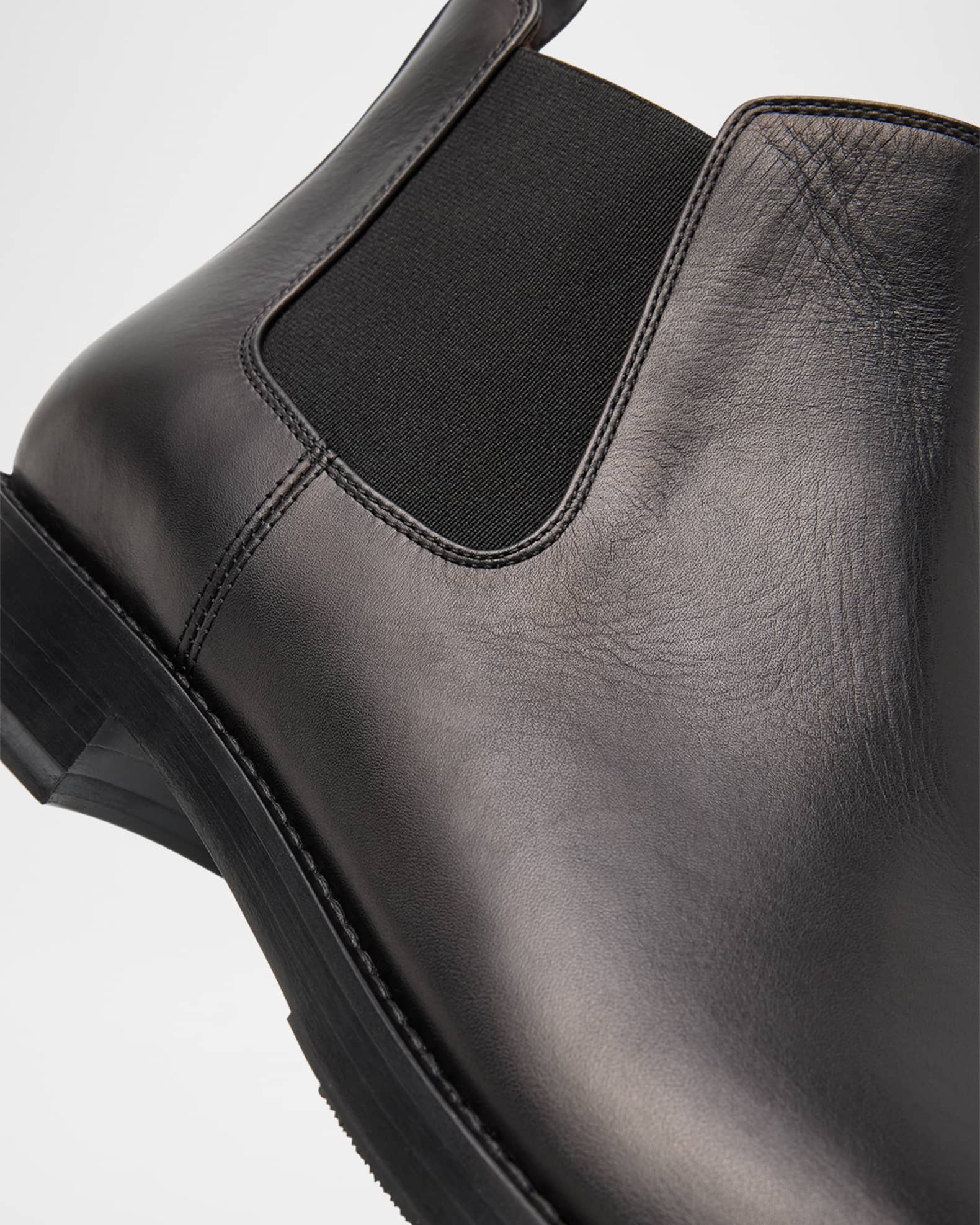 Dries Van Noten Men's QU108 Leather Chelsea Boots | Neiman Marcus