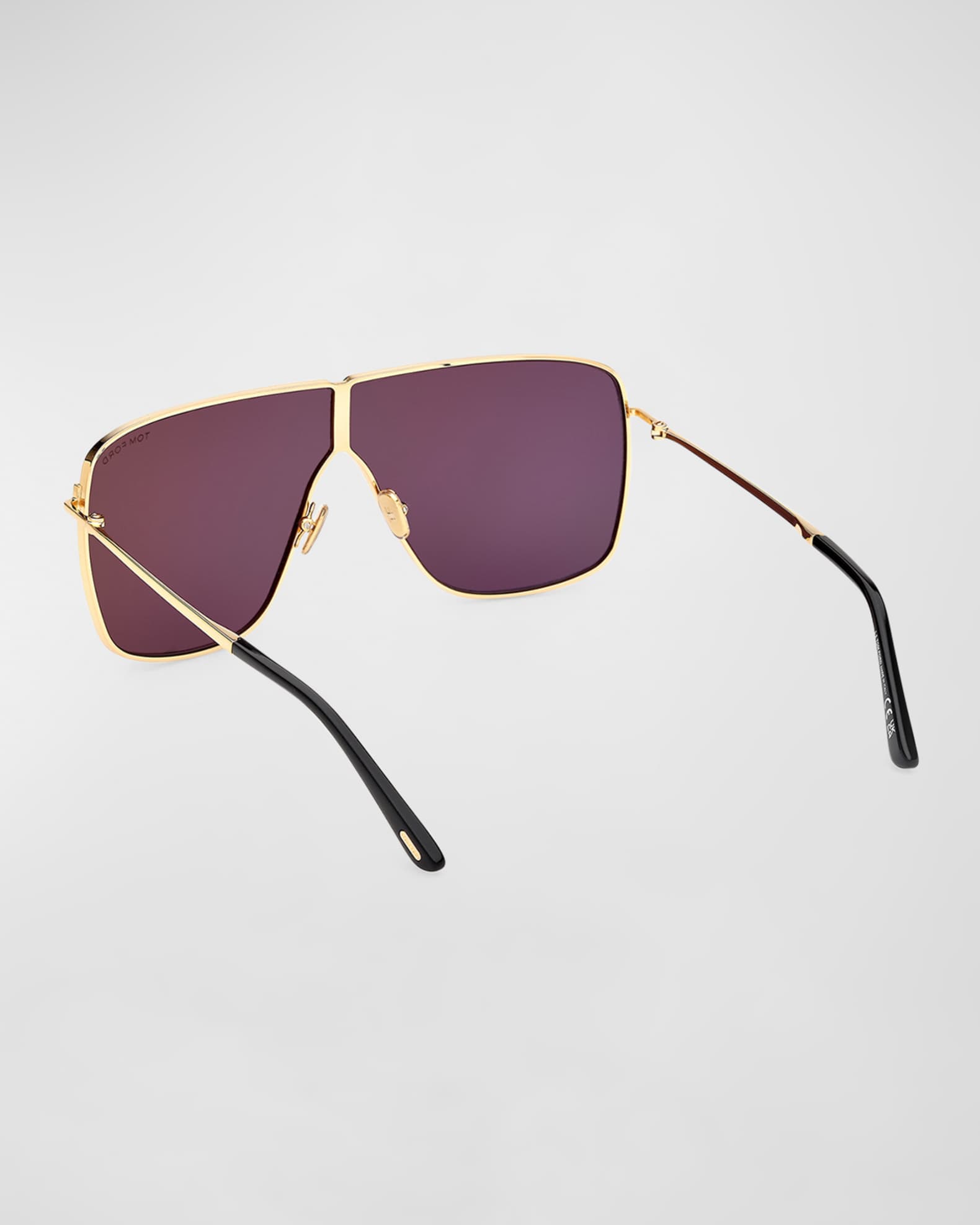 TOM FORD Men's Huxley Metal Rectangle Sunglasses | Neiman Marcus