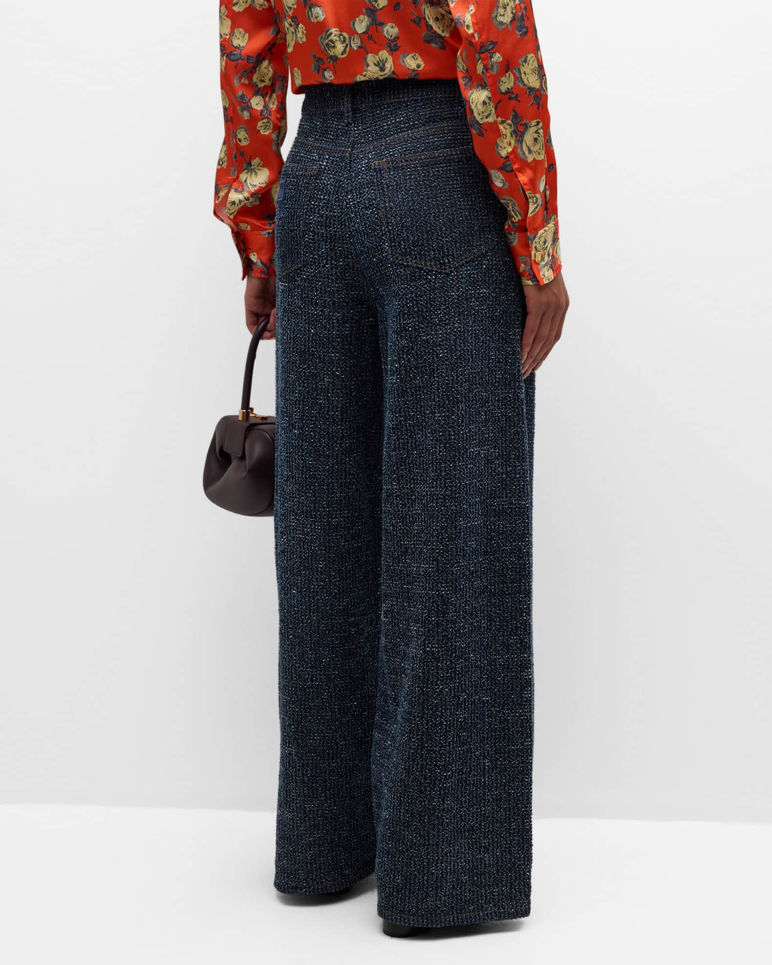 Ganni Denim Wide Jeans | Neiman Marcus