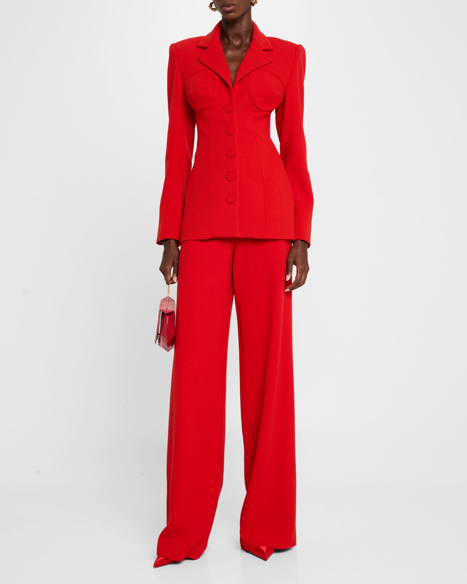 Stretch Wool Crepe Collection | Neiman Marcus