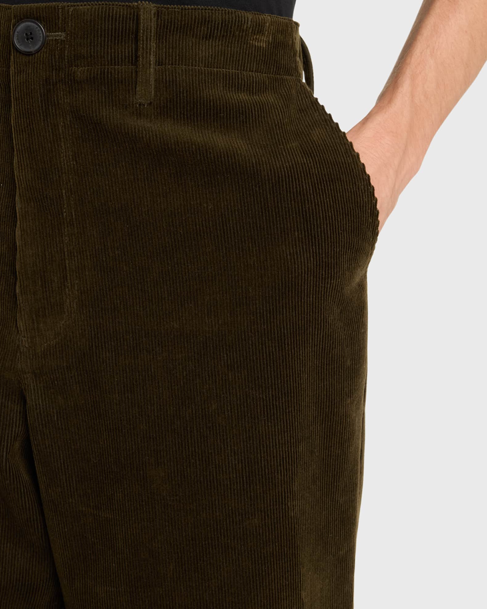 FRAME Men's Corduroy Wide-Leg Pants | Neiman Marcus