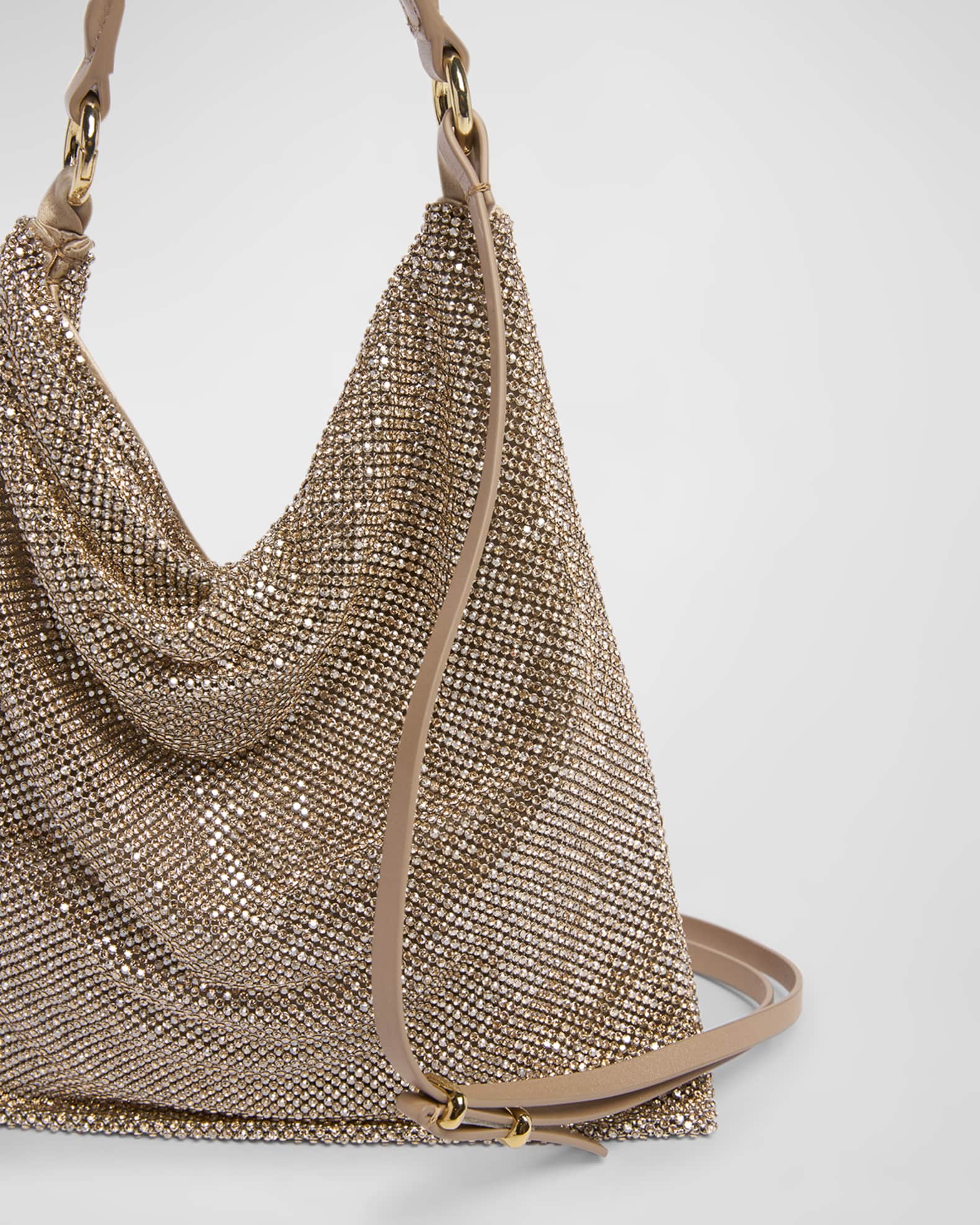 Benedetta Bruzziches Bella Ciao Mesh Crystal Hobo Bag | Neiman Marcus