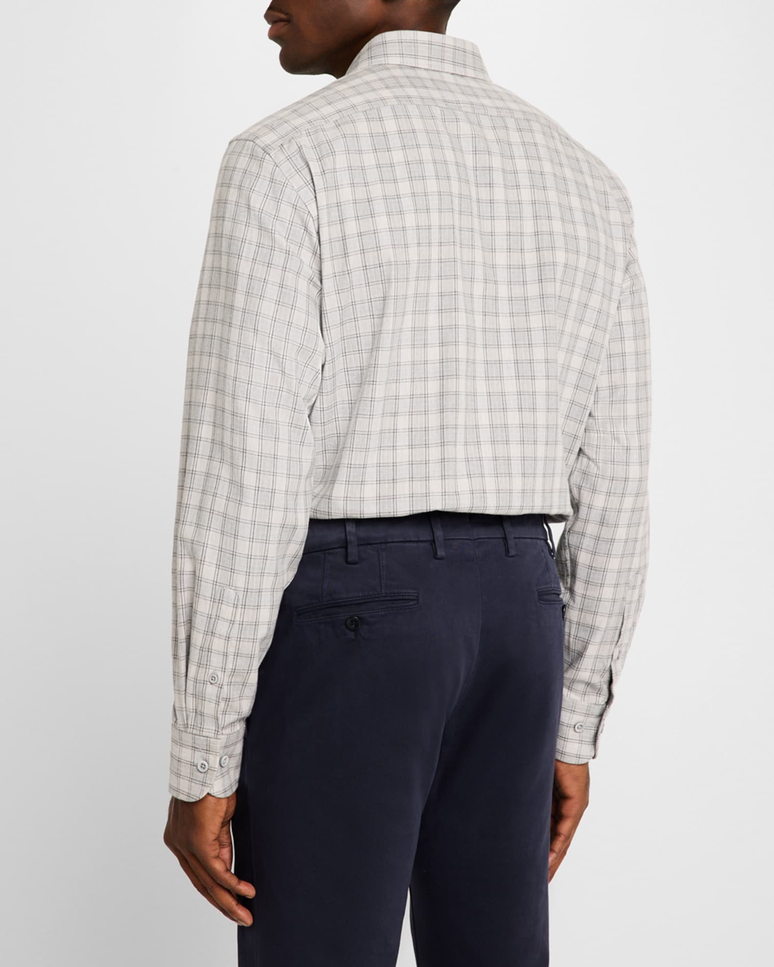 Neiman Marcus Men's Cotton and Cashmere Check Flannel Sport Shirt ...