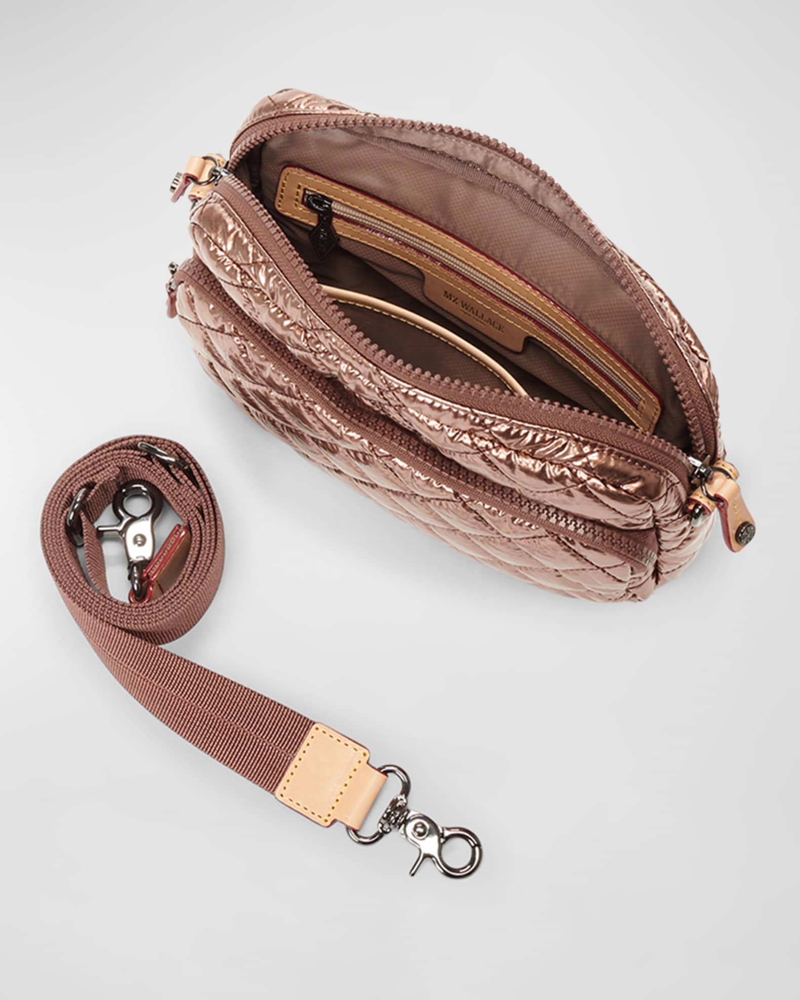 MZ WALLACE Metro Small Quilted Camera Crossbody Bag | Neiman Marcus