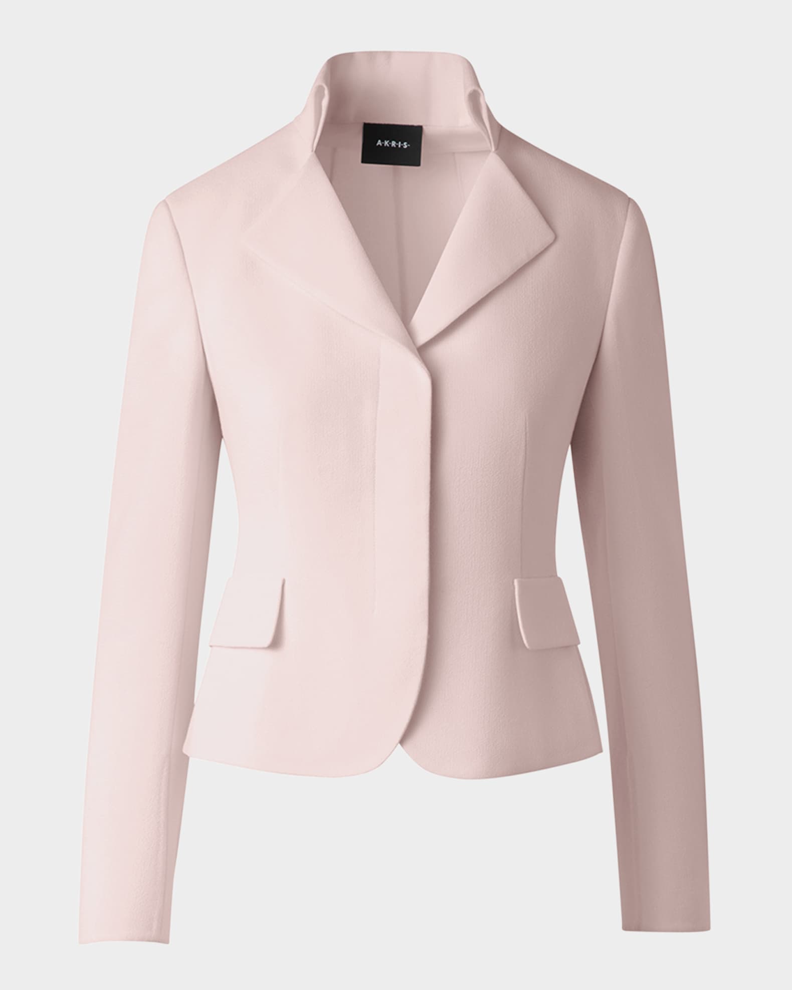 Akris Amber Short Wool Crepe Double-Face Jacket | Neiman Marcus