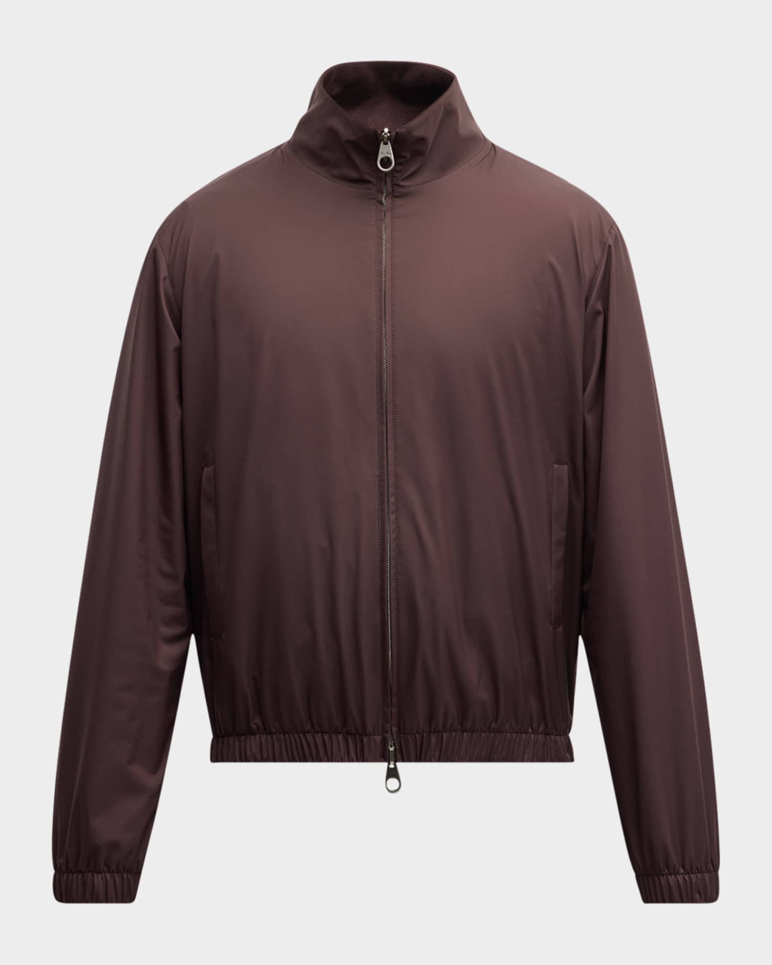 Loro Piana Men's Windmate Storm System Nylon Bomber Jacket | Neiman Marcus