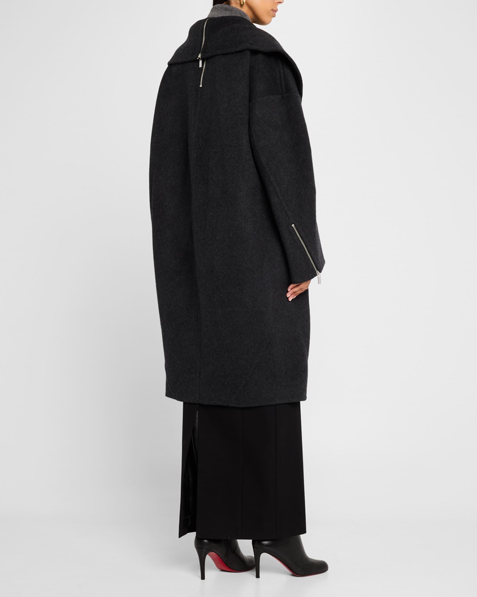 Helmut Lang Apex Wool Cocoon Jacket | Neiman Marcus