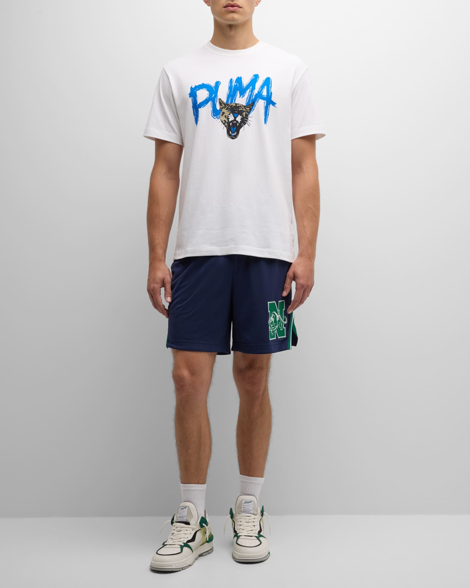 Puma x Noah Men's Lacrosse Shorts | Neiman Marcus